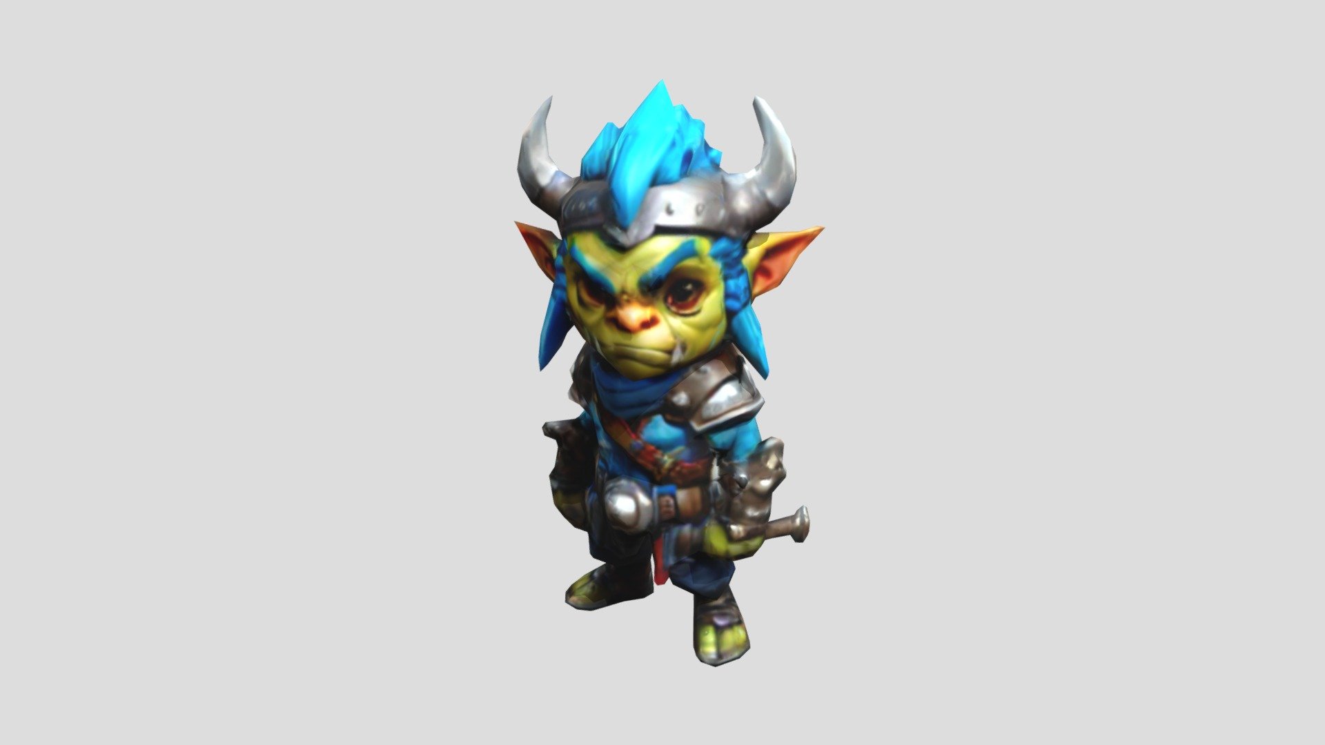 3D rendering of a goblin warrior - Download Free 3D model by klrxyz ...