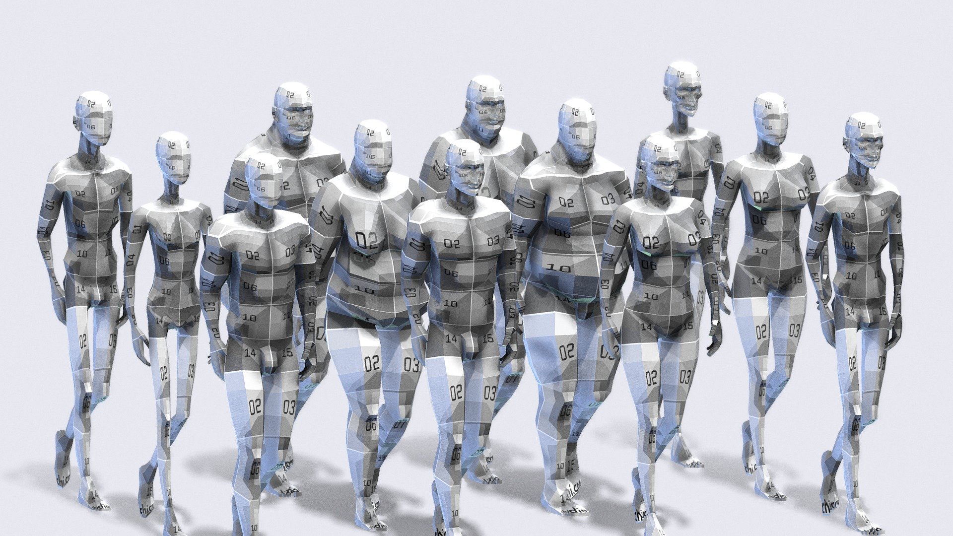 Base Meshes x12 - Full Pack - Buy Royalty Free 3D model by Studio Ochi ...
