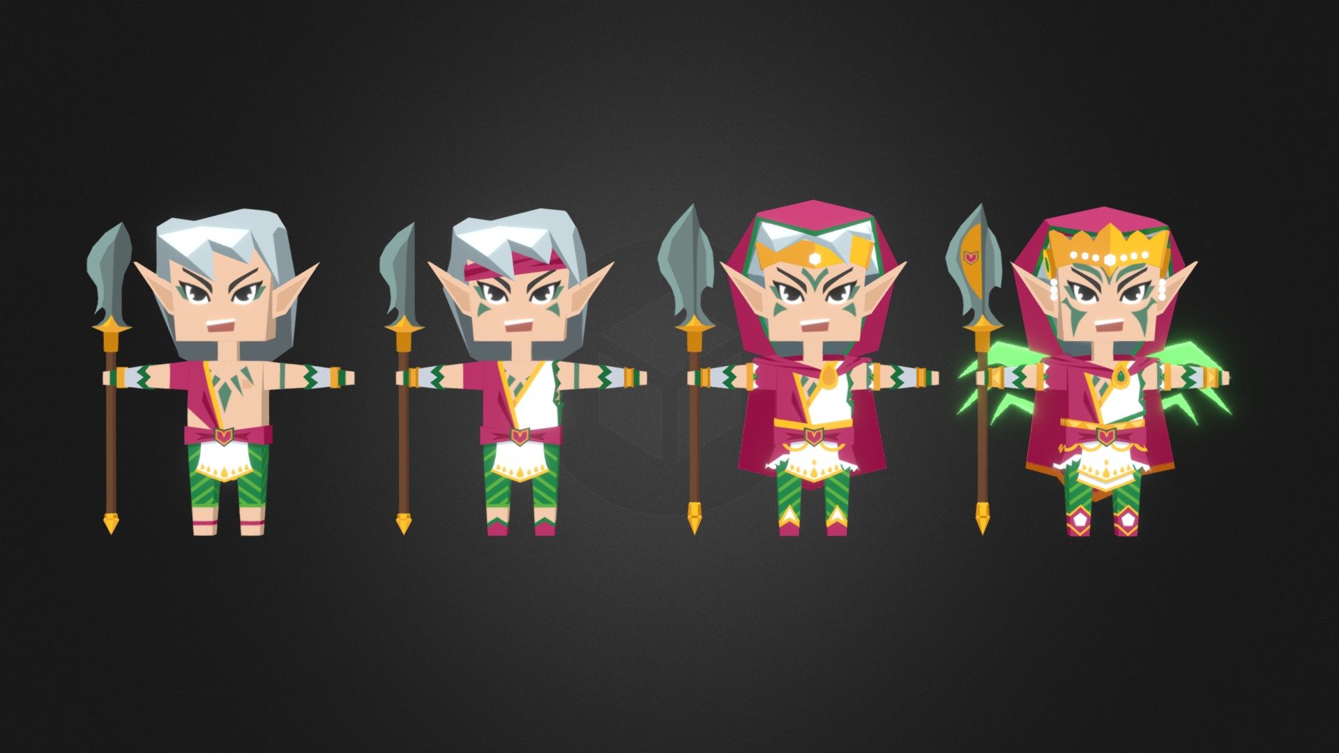 Barbarian Elf Evolution - 3D model by tonygrinayde_ (@tonygrinayde ...