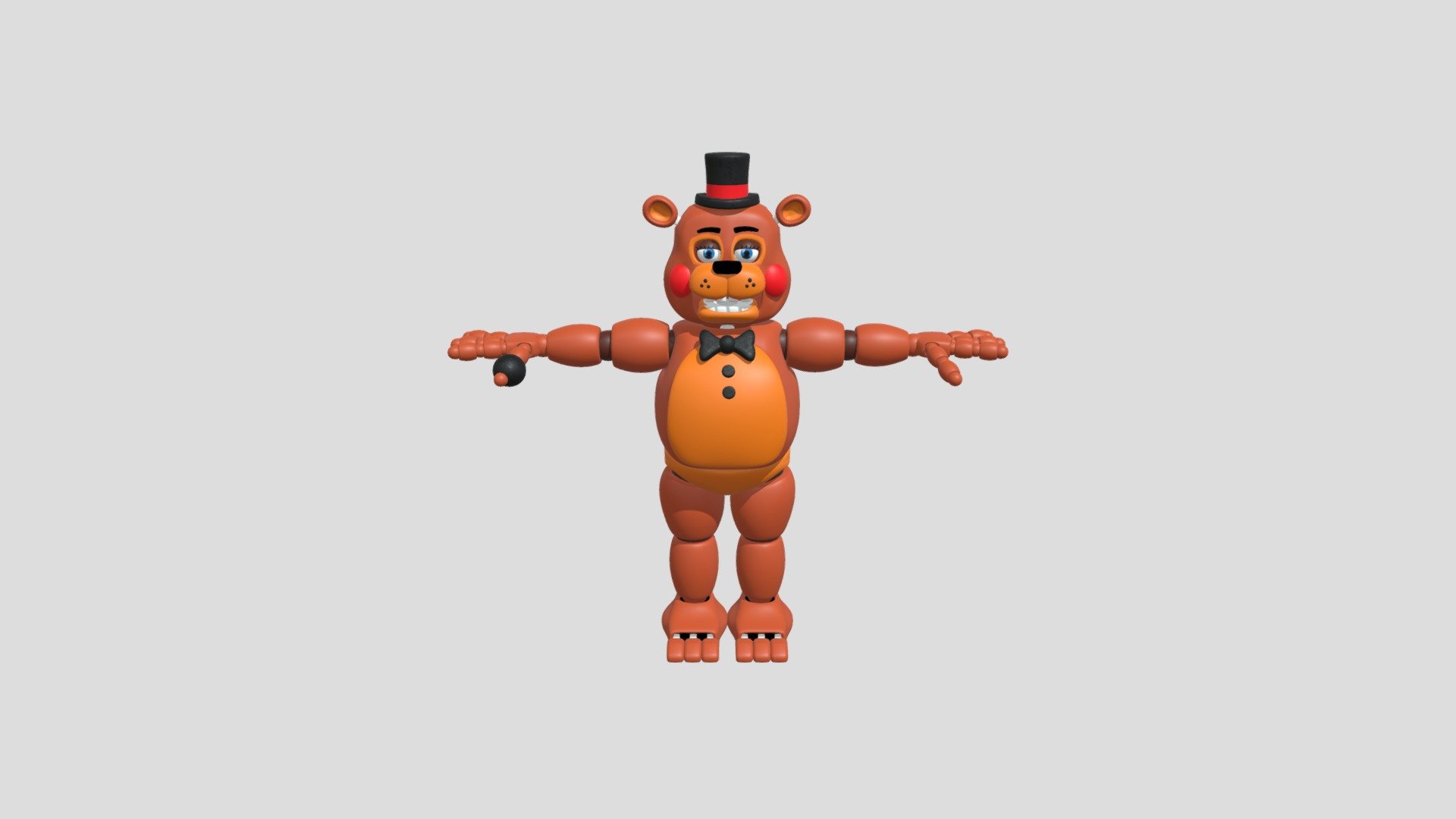 Toy Freddy 2.9 Blender Port - Download Free 3D model by FNaF UFMP ...