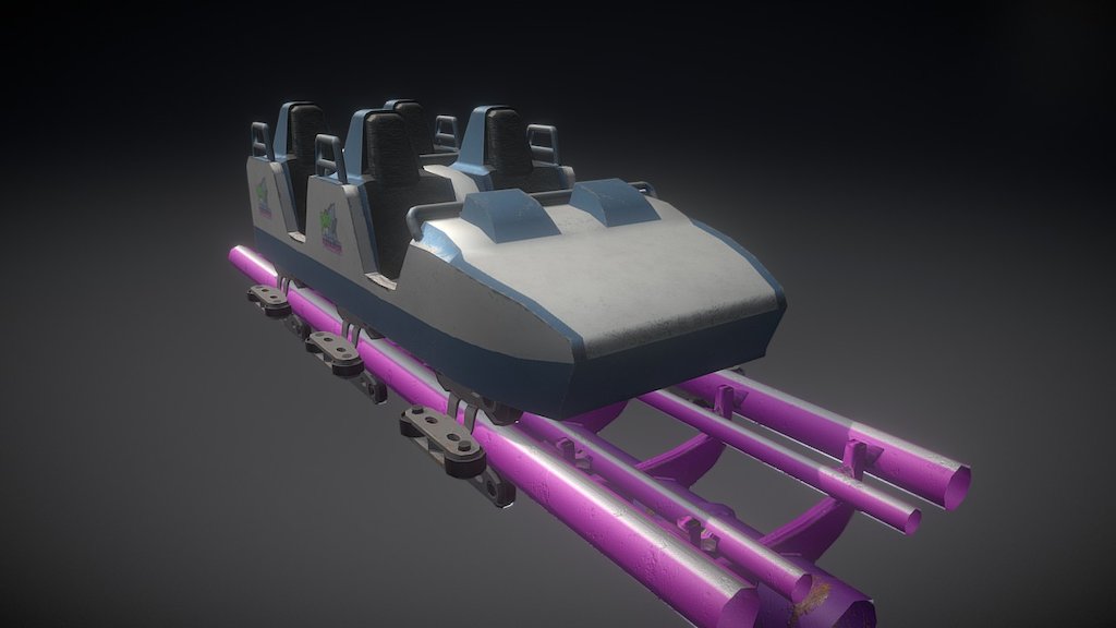 Rollercoaster + Cart - 3D model by Martijn de Ronde (@martijnderonde ...