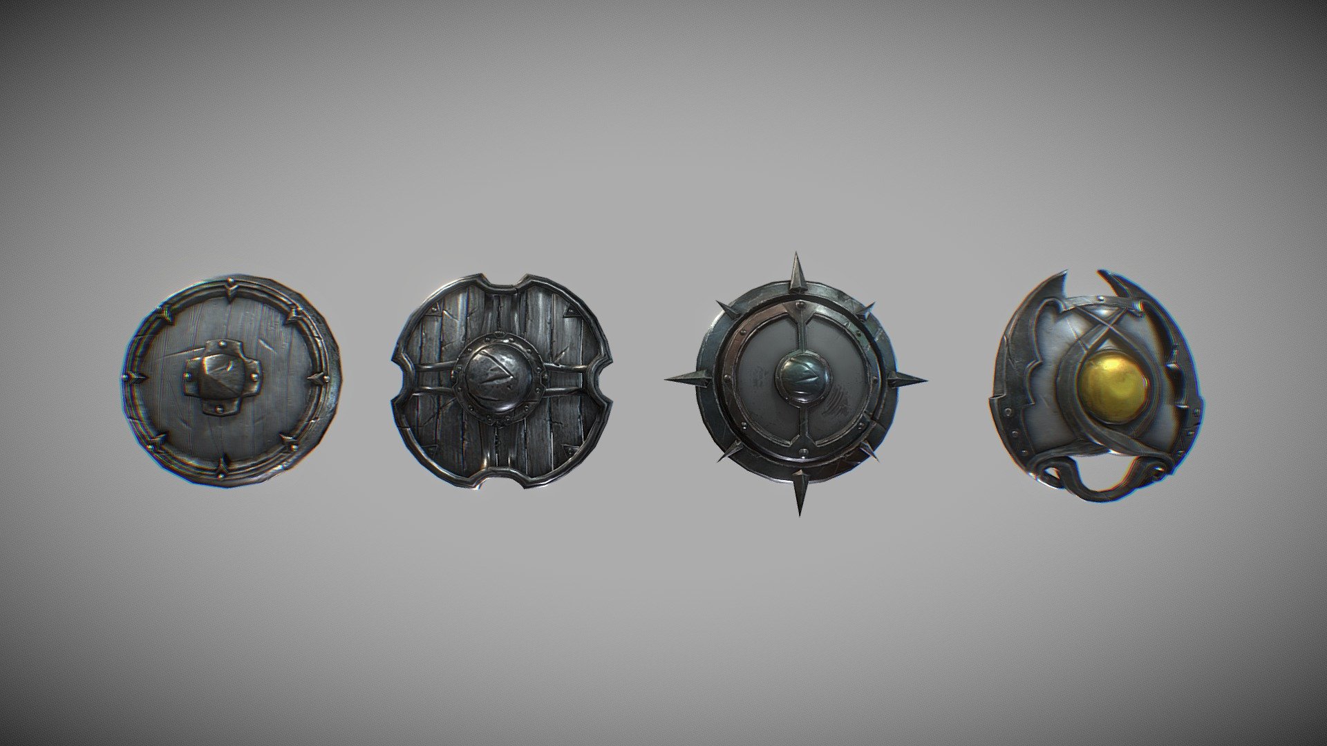 Fantasy Shields - 3D model by Pixelated Adventures ...
