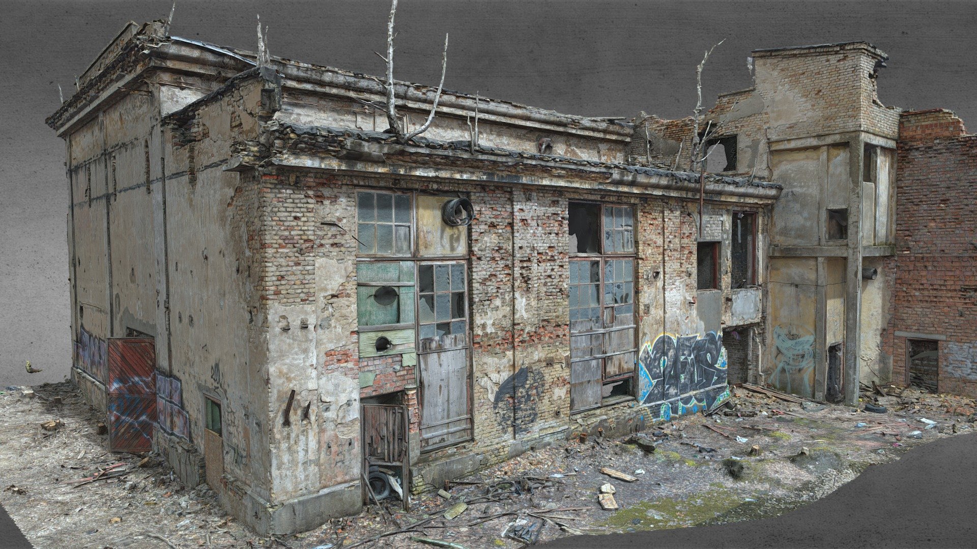 Derelict Soviet Factory - Buy Royalty Free 3D model by Abandoned Scans ...