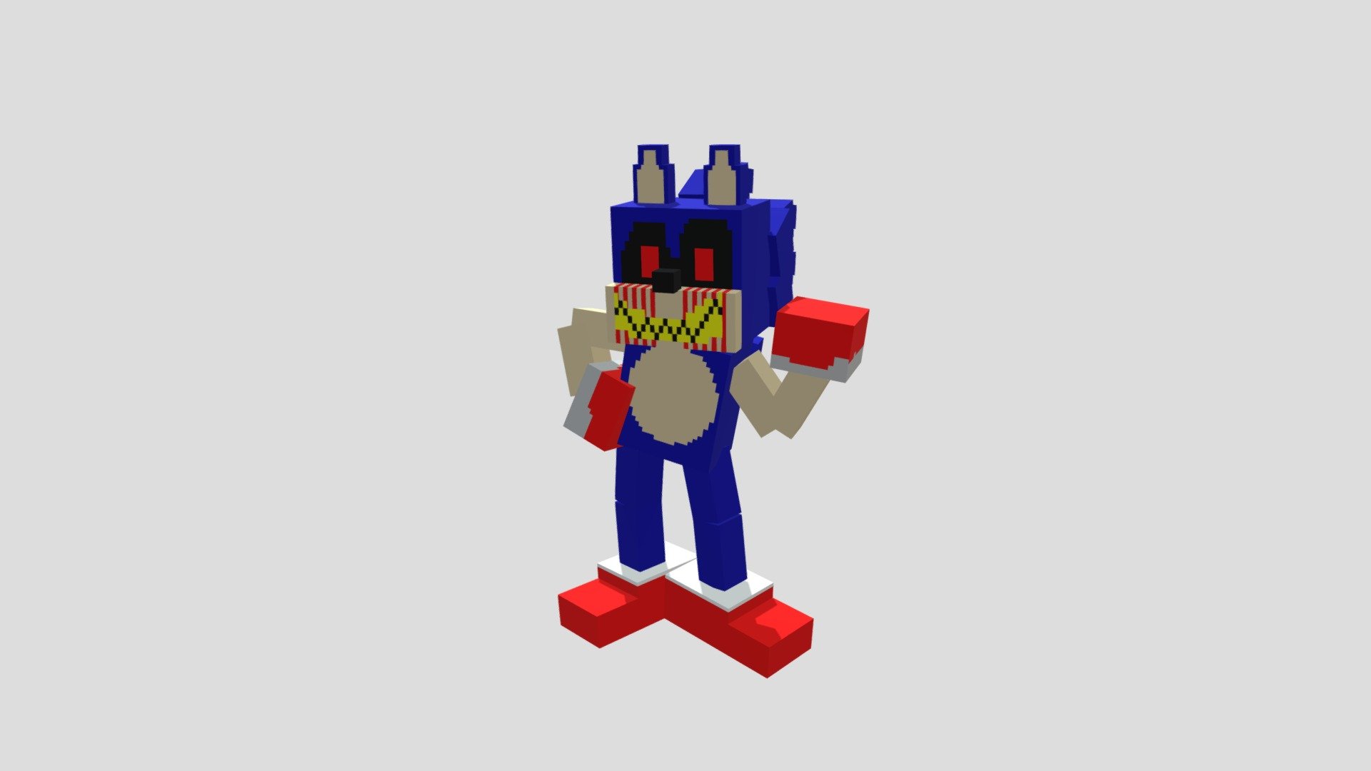 Sonic Exe Model - Download Free 3D model by blockbencher ...