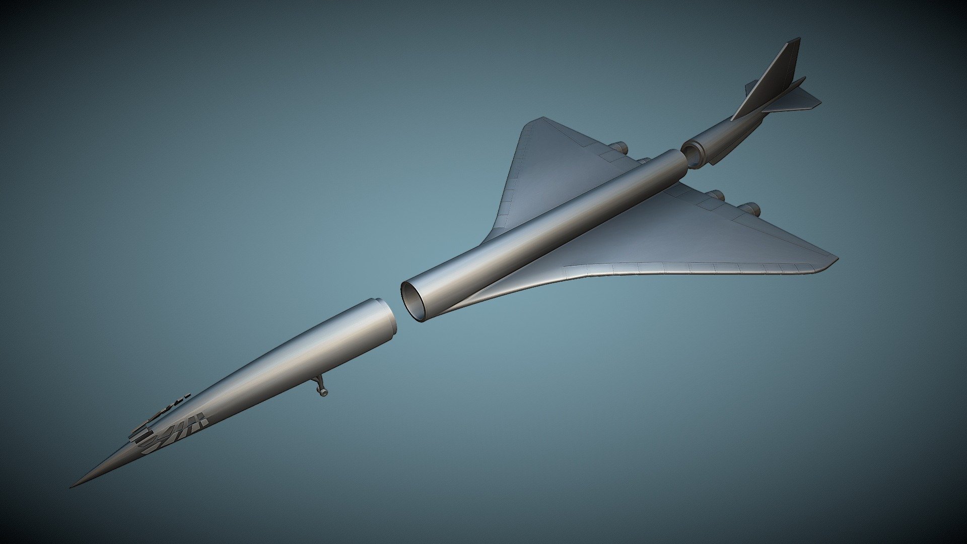 Boeing 2707-300 - 3D Printable Model (*.STL) - Buy Royalty Free 3D ...