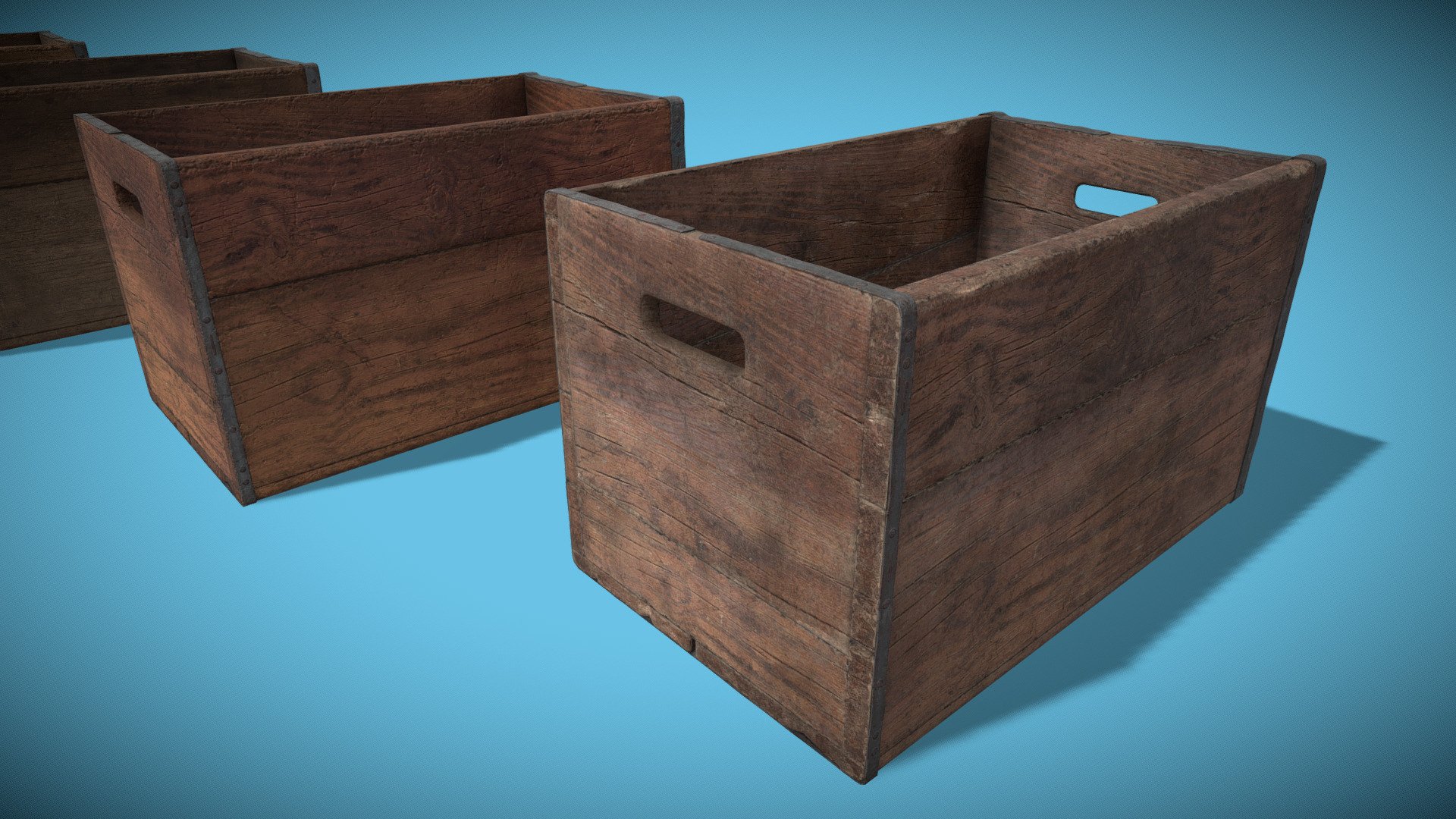 Vintage Wooden Crates Type B - Buy Royalty Free 3D model by Mad_Lobster ...