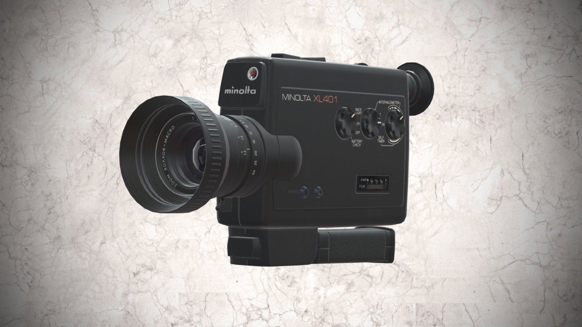 Camara Minolta - 3D model by MUVAC-FilmotecaUNAM [45cc90f] - Sketchfab