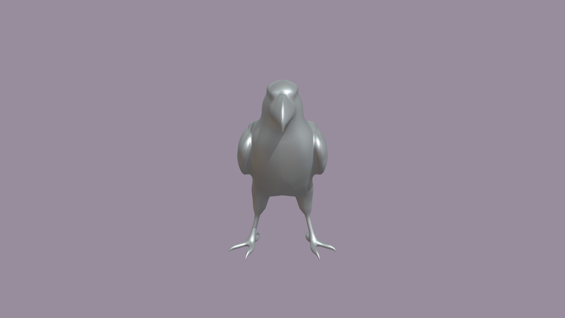 Black-feathered crow with sharp beak and feet - 3D model by sumairanawaz0155 [45cda6a] - Sketchfab