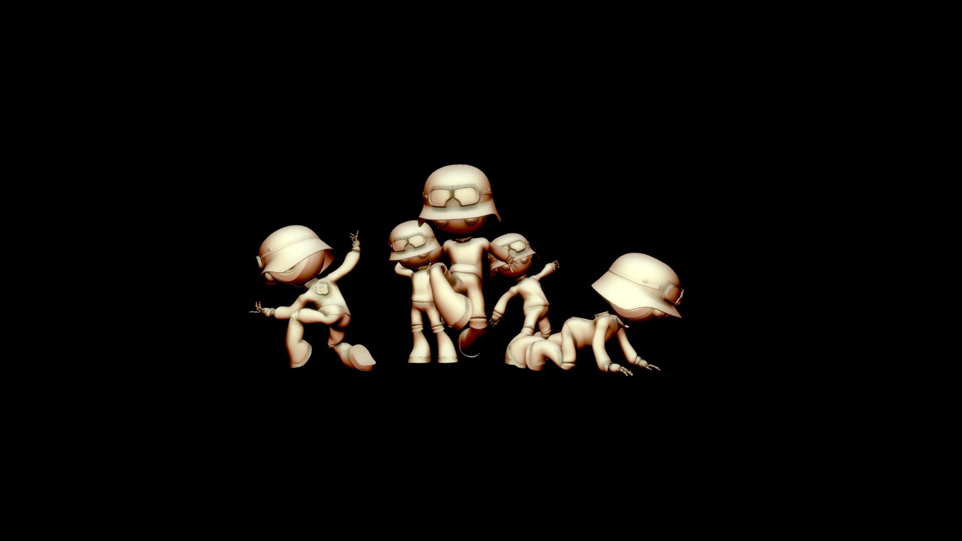 Character Poses - 3D model by H.art [45cfffe] - Sketchfab