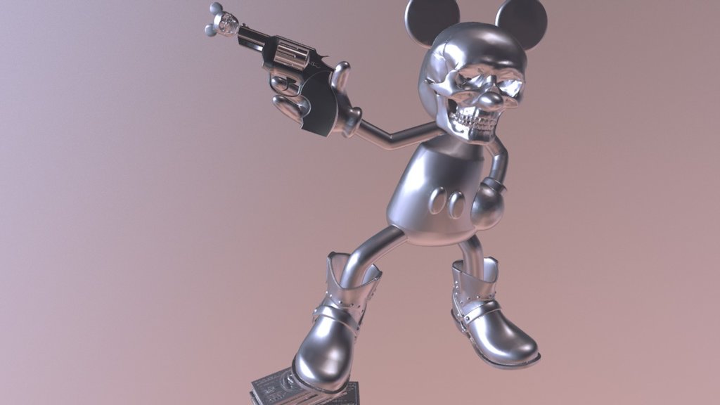 Mickey Skull 2 - 3D model by cedric christler (@christler.cedric ...