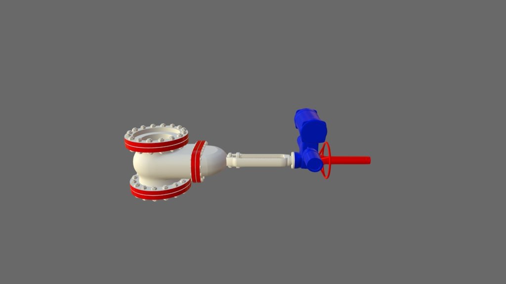 block valve - 3D model by FedRev [45d2bd3] - Sketchfab
