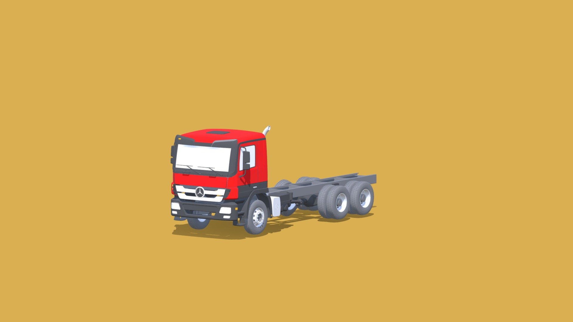 MERC Actros - 3D model by jozanslevi [45d32f5] - Sketchfab