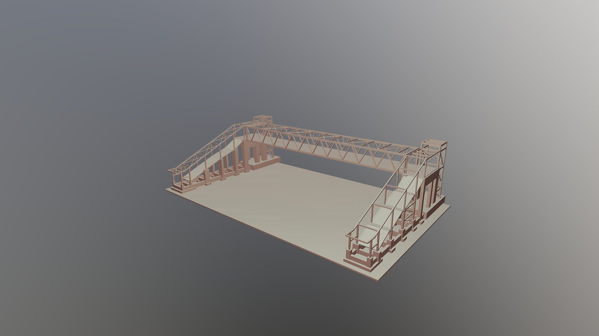 PEDESTRIAN BRIDGES - 3D model by Khalid Elpaz (@khalidew8) [45d3647 ...