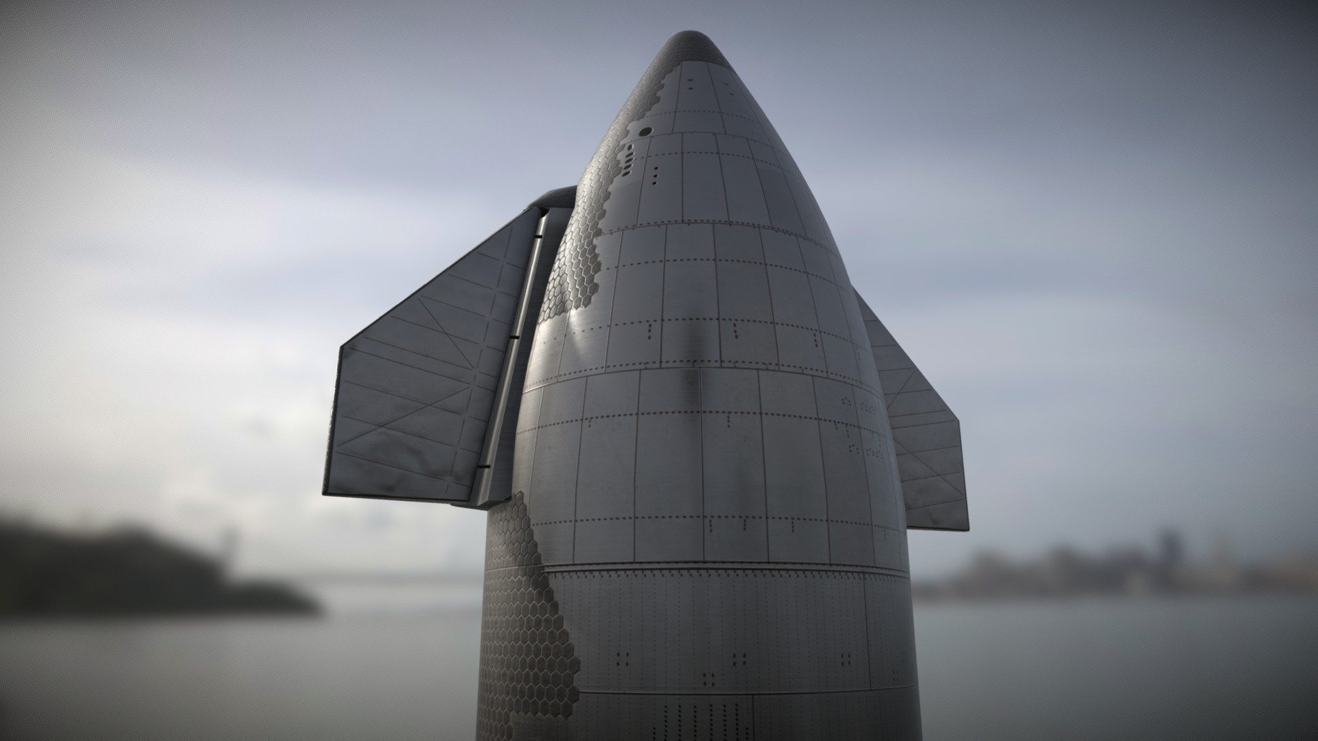 Starship vehicle - 3D model by maathislm [45d405d] - Sketchfab