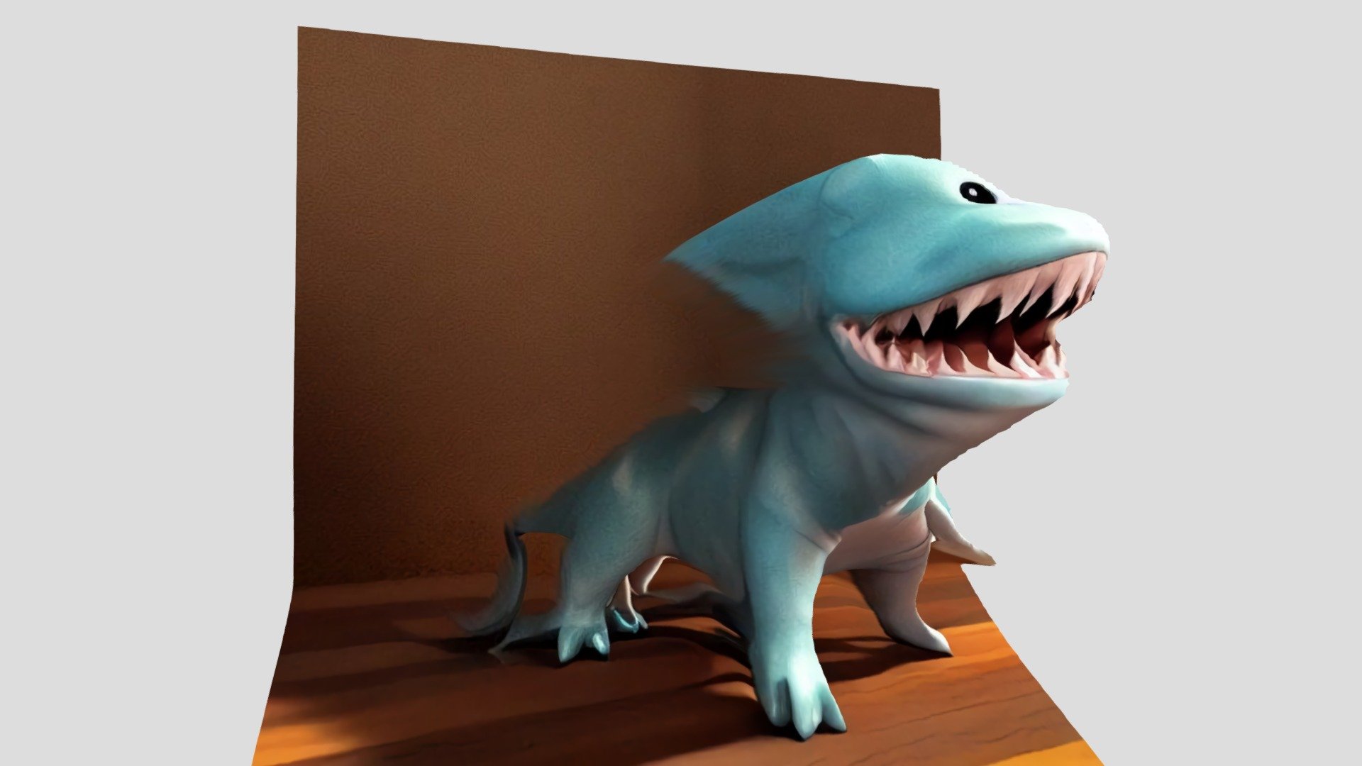 Puppy Shark Blue - Download Free 3D model by rarstyak [45d7934] - Sketchfab