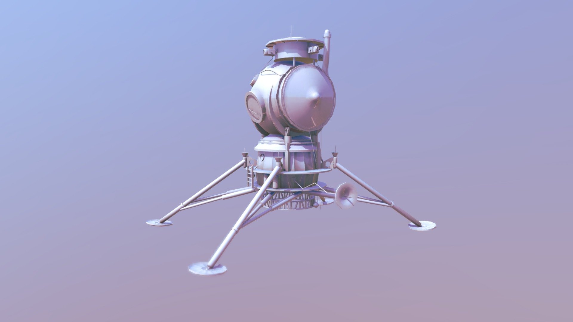 Moon_lander - 3D model by Dhontey (@coneau) [45d87fc] - Sketchfab