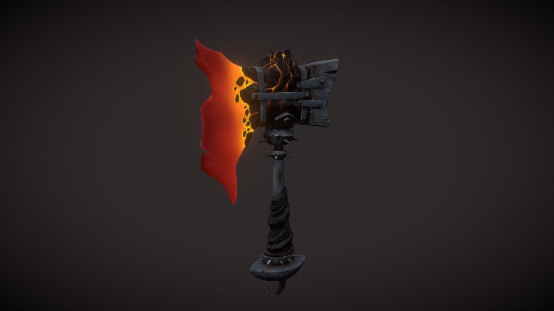 Lava Axe - 3D model by soneilon [45d8a9e] - Sketchfab