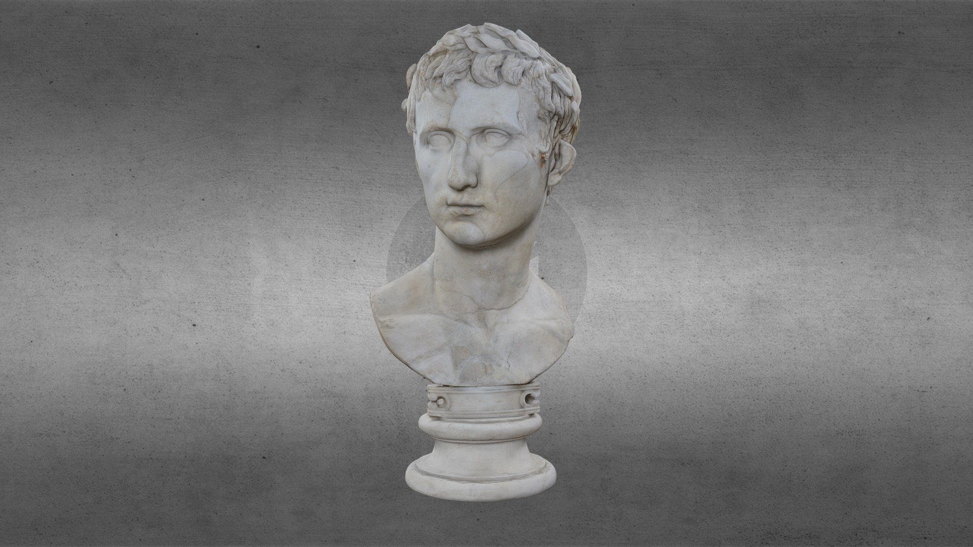 Marble Portrait of Emperor Augustus - 3D model by MDDS - Museu de ...