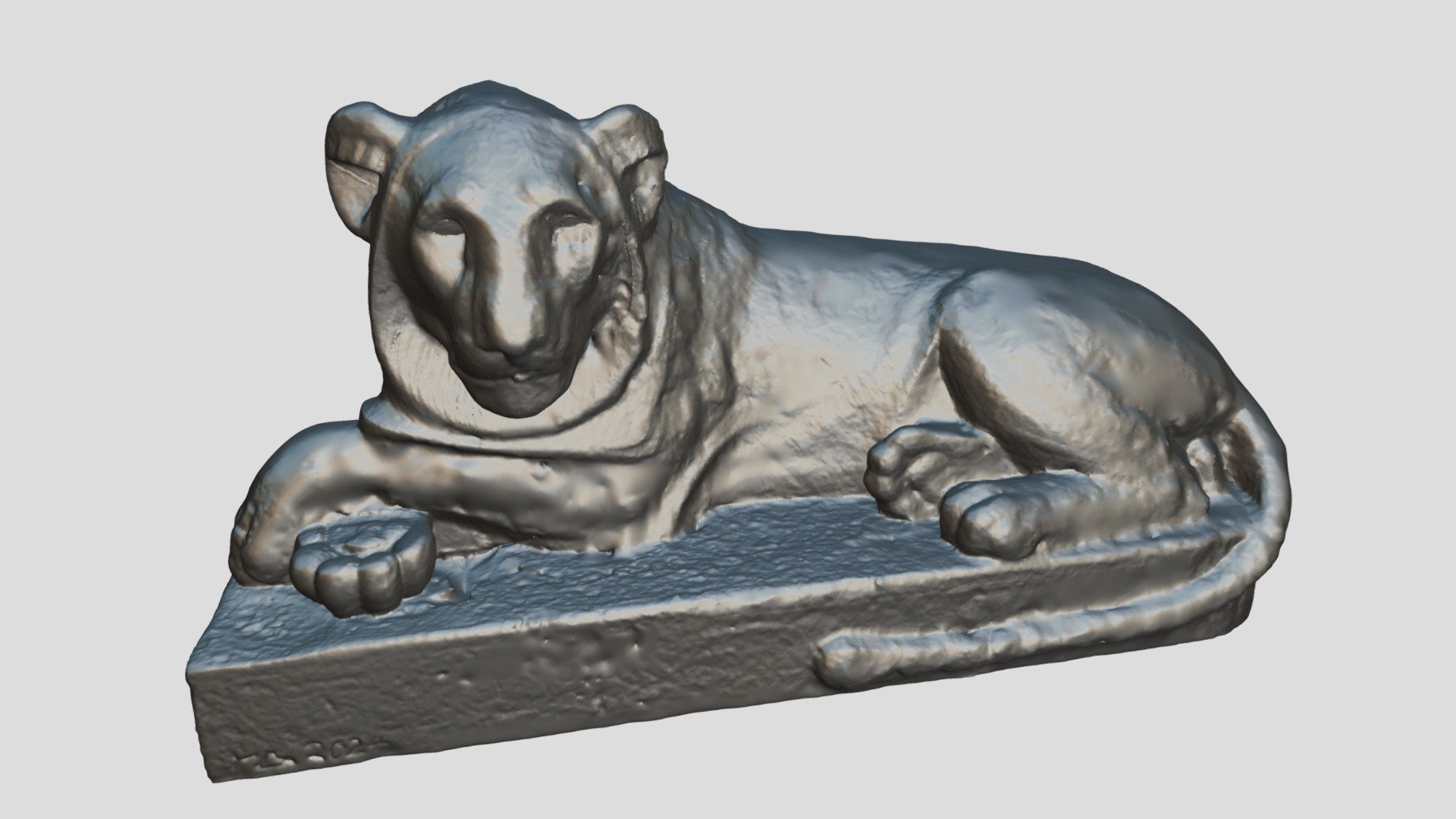 Lion from the Fountain of Moses - Rome - 3D model by Kentaurette ...