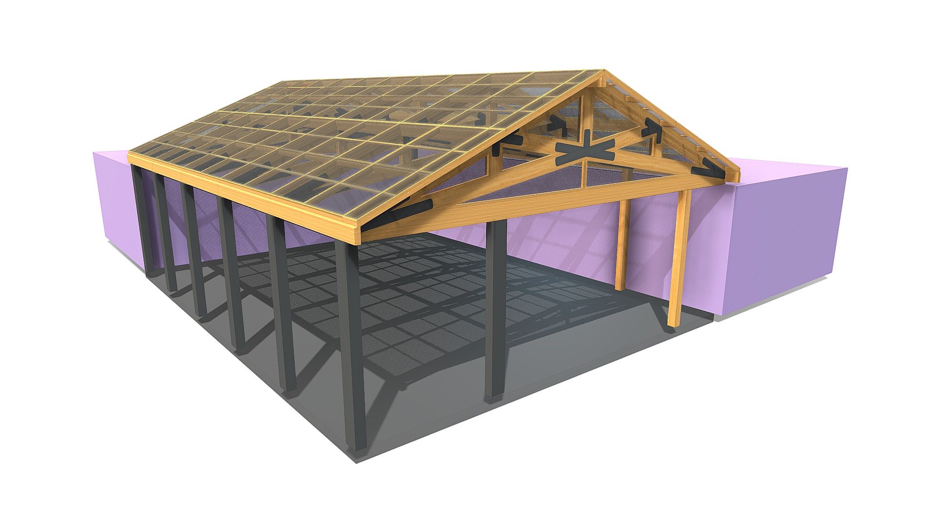 Custom Project 40 ft L x 20 ft W - 3D model by Forever Redwood [45dab9a ...