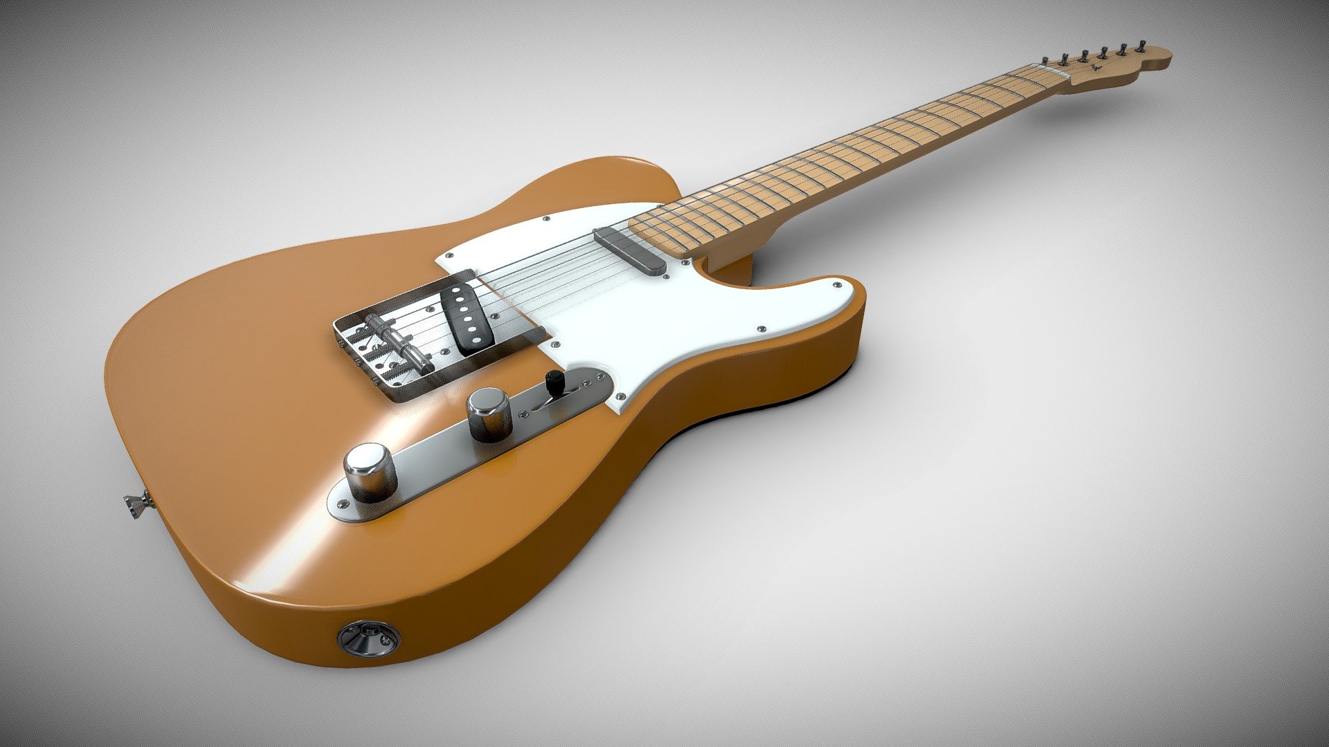 Fender Telecaster - 3D model by Leonardo Fravezzi (@l.fravezzi ...