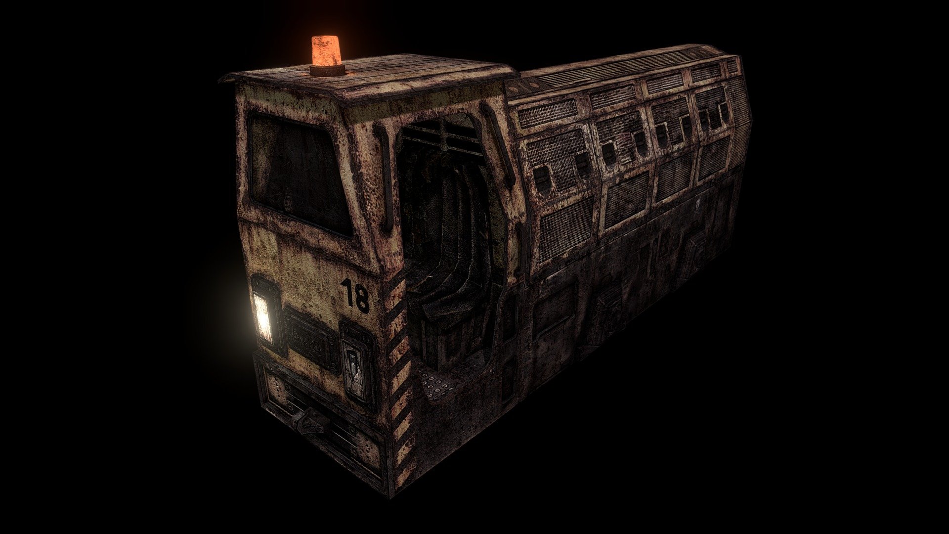 Train Locomotive (Mine) - 3D model by Max Ramirez (@variantpolygon ...