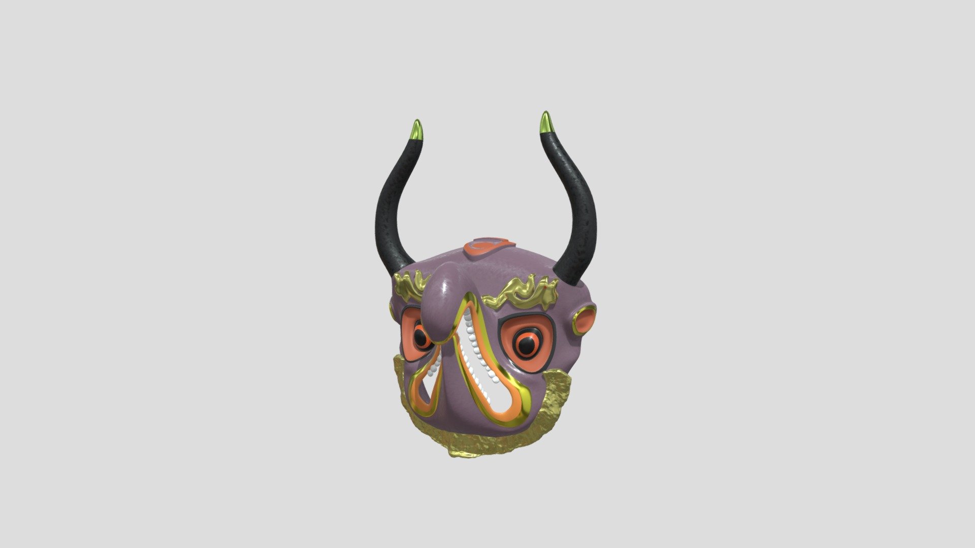 Bhutan Mask 2 - 3D model by feelit (@feelit_ar) [45dde15] - Sketchfab