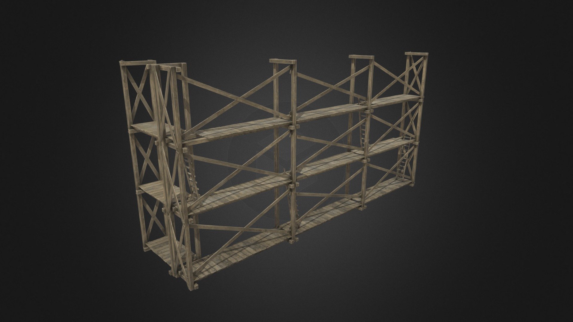 Roman Wooden Scaffold - 3D model by Tornado_Studios [45e11bb] - Sketchfab