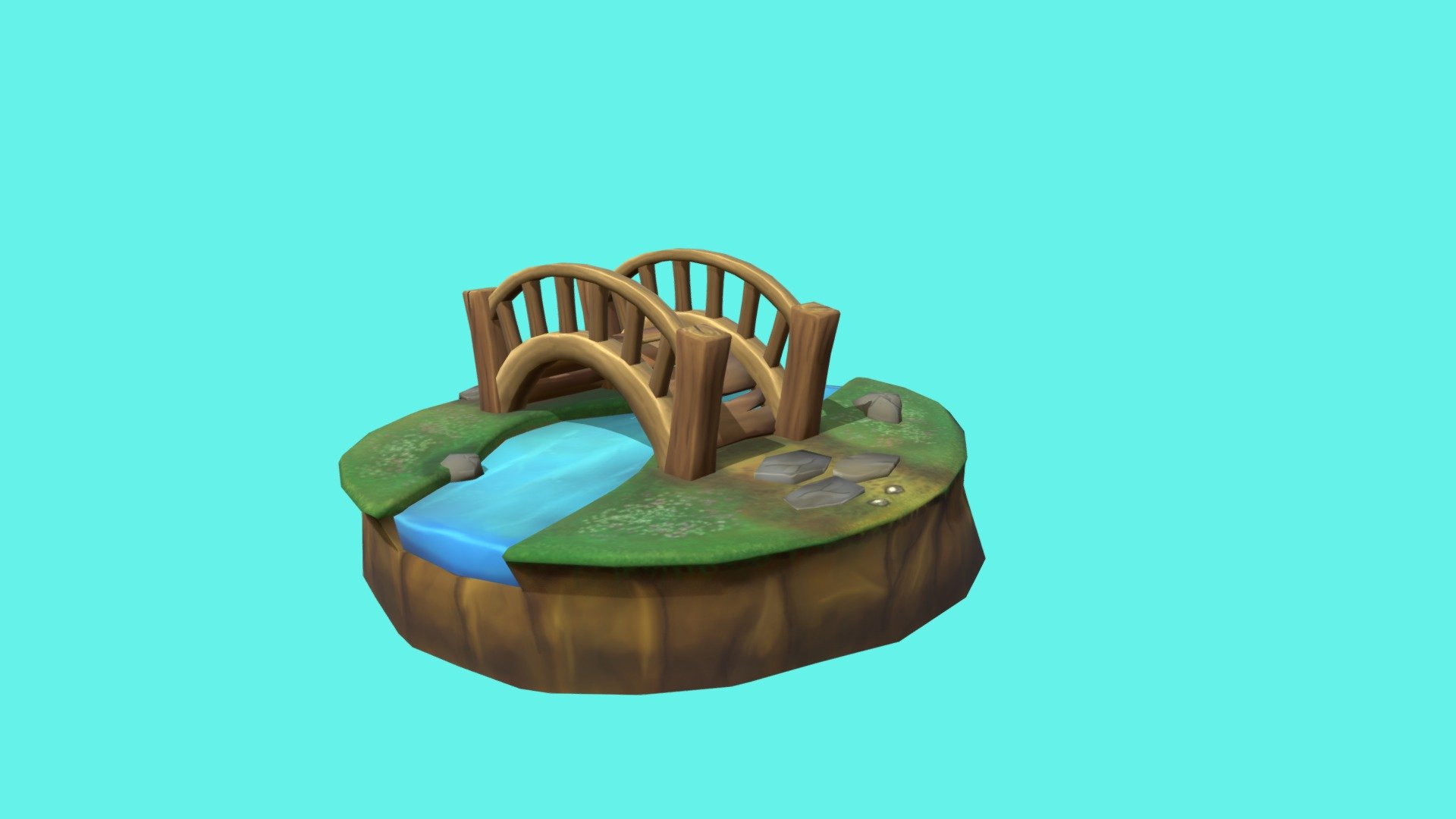 RiverBridge - Download Free 3D model by iggymodels [45e1555] - Sketchfab