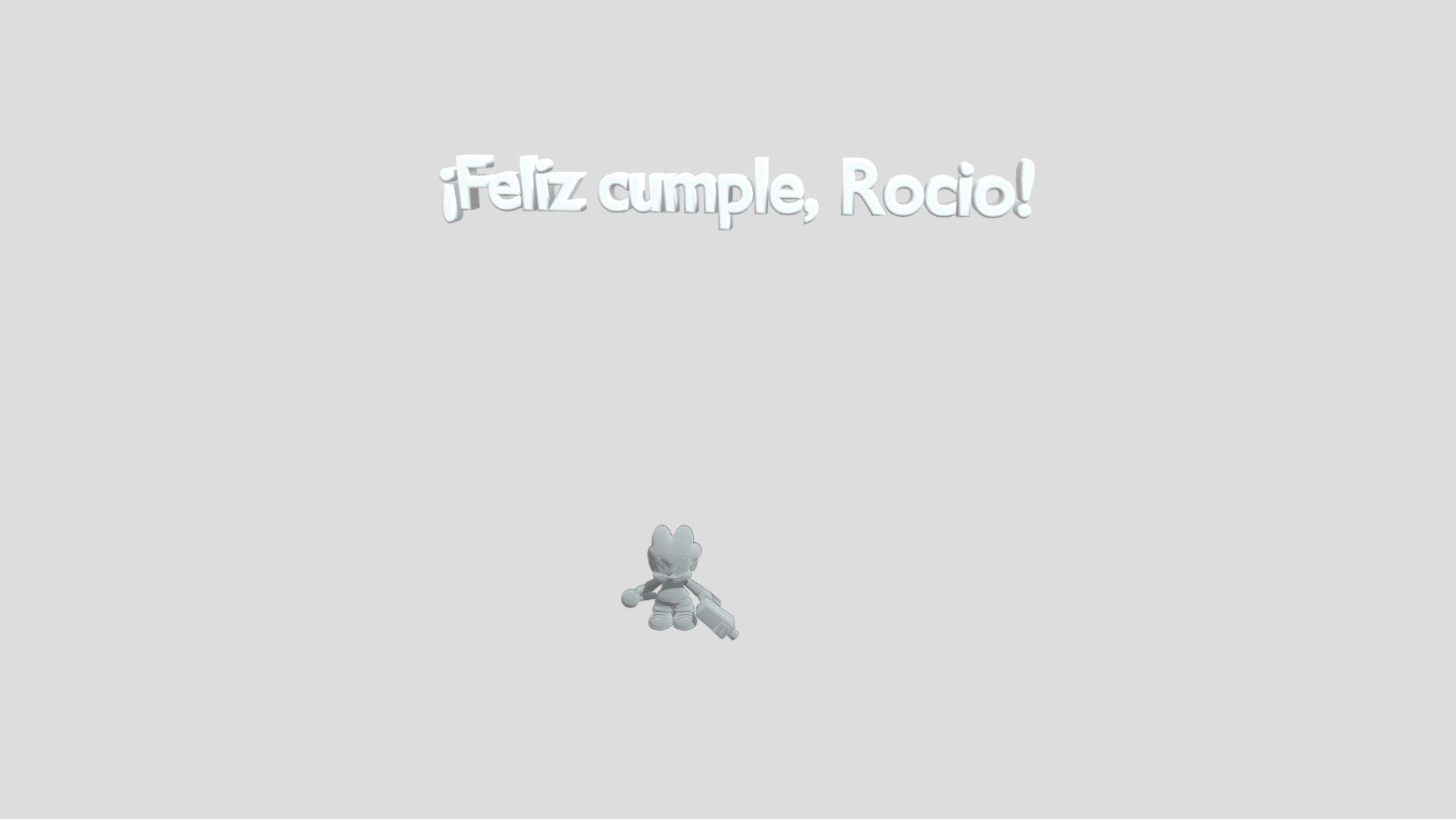 Happy birhday, Rocio Villalba - Download Free 3D model by Alejitao ...