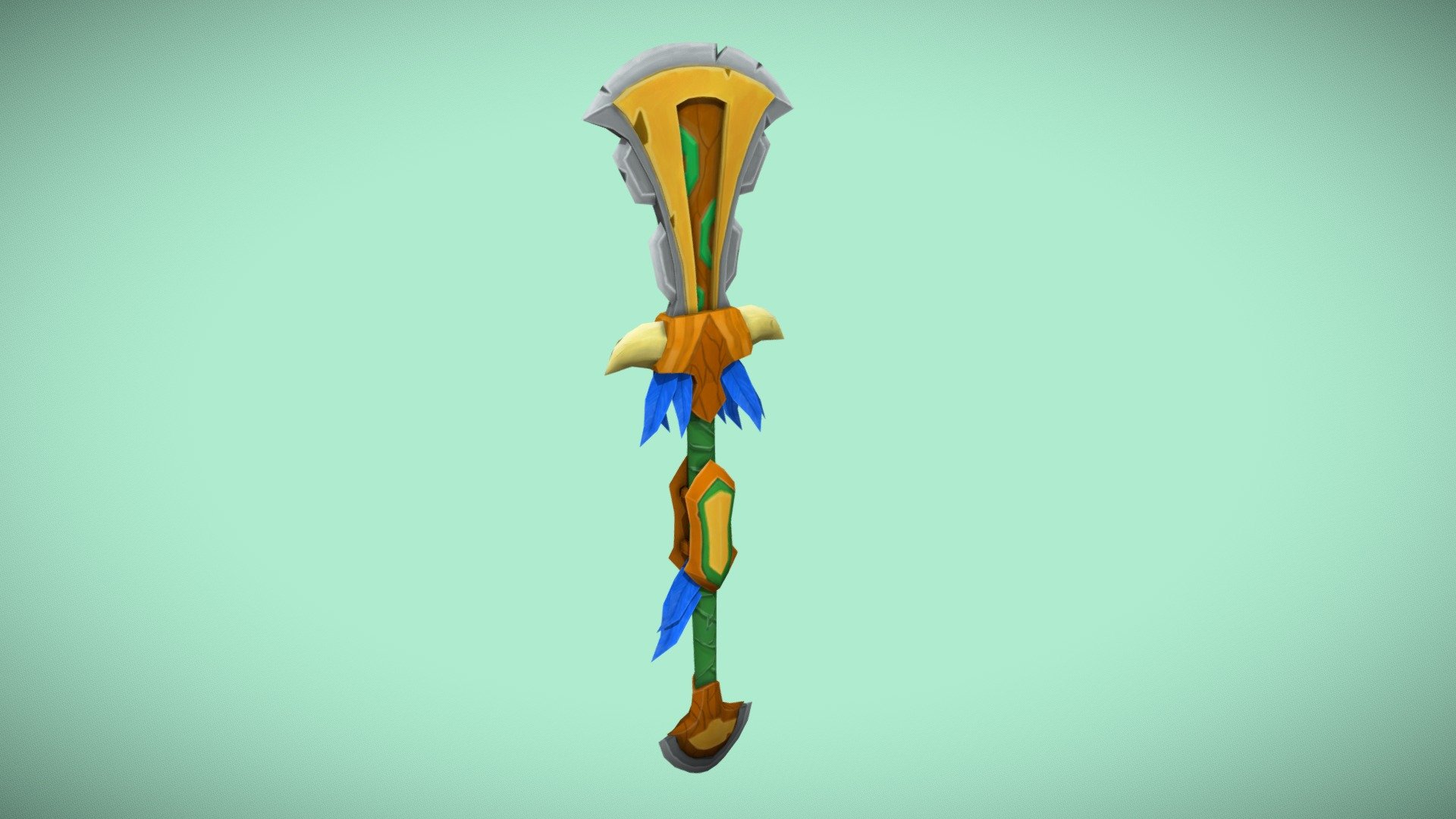 DAE WeaponCraft - Zandalari troll Battle Staff - 3D model by Ebbo ...