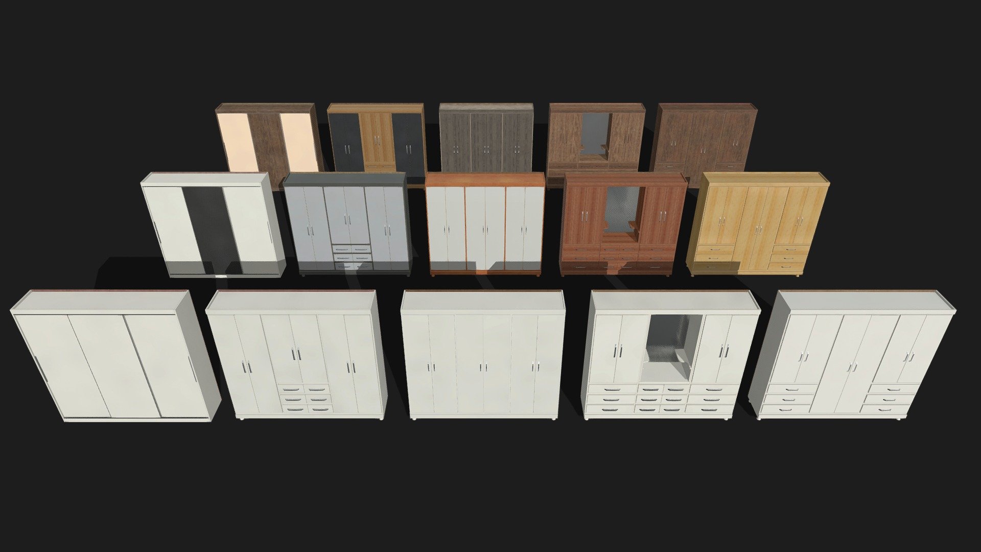 Closets Pack. - Buy Royalty Free 3D model by JorgeLuizP96 [45e2825 ...