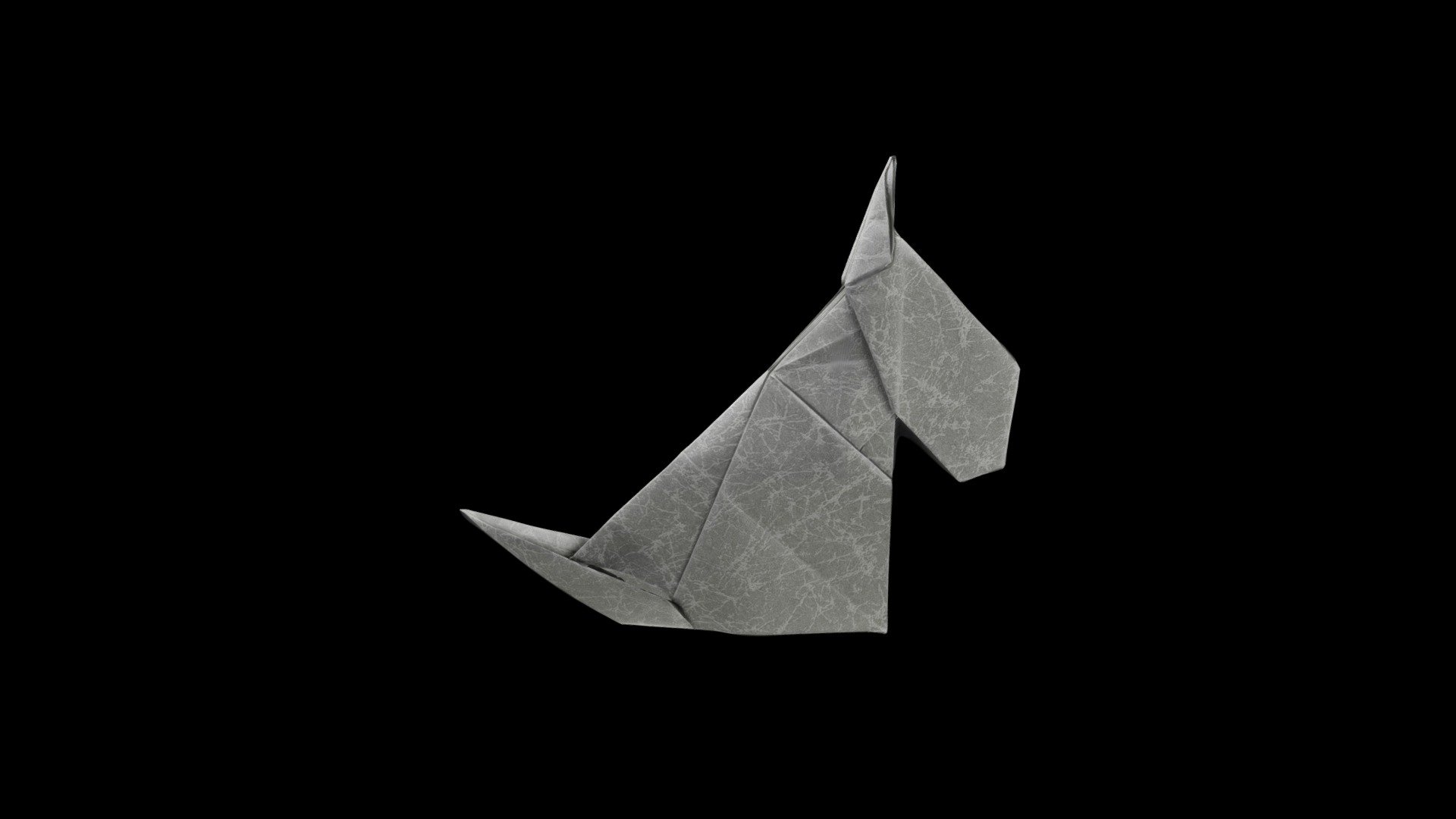 Scottish Terrier Origami - 3D model by kaika (@kaika.inc) [45e56ee ...