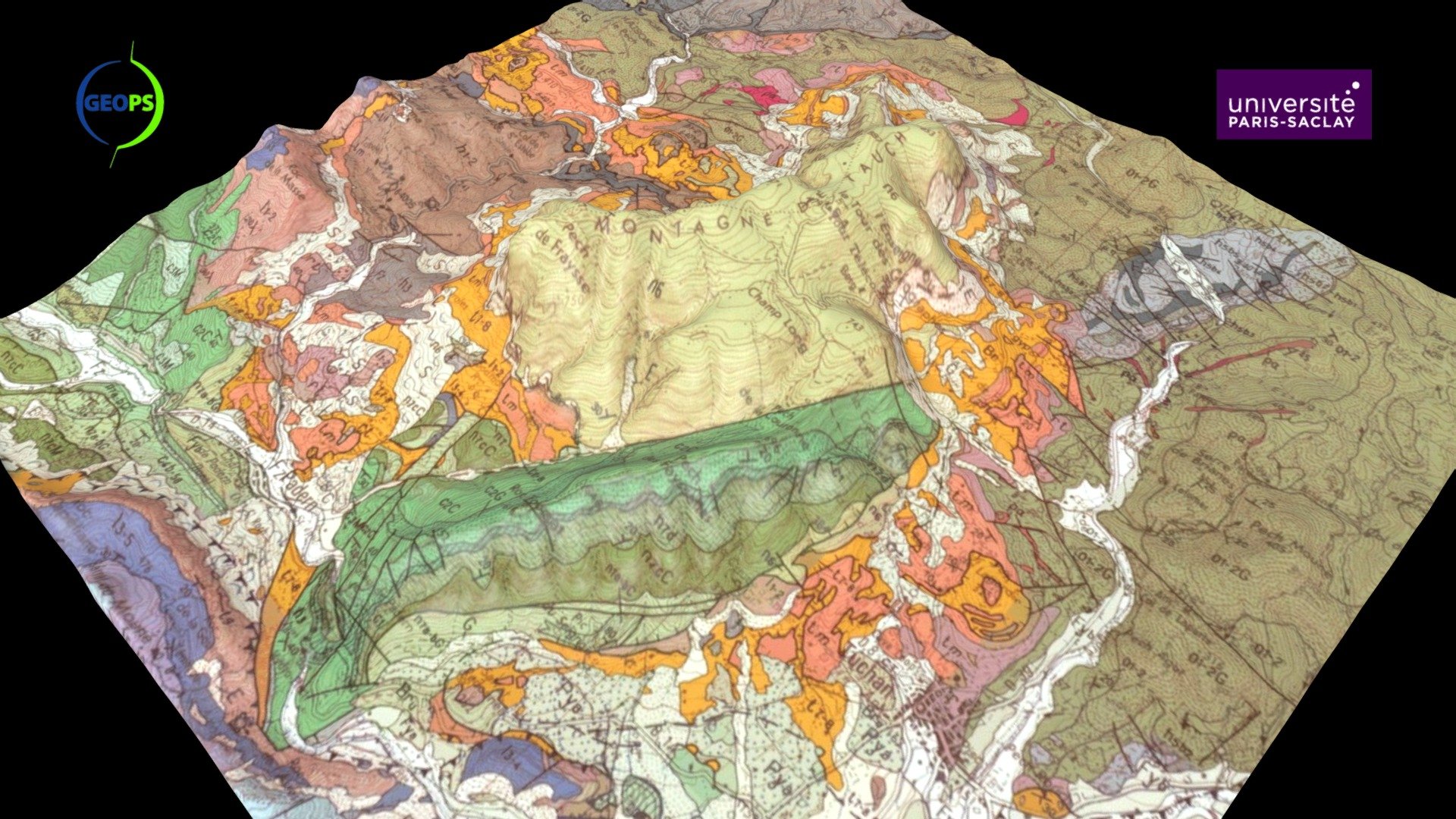 Montagne de Tauch - CP 11360 - 3D model by GEOPS U-Paris-Saclay ...