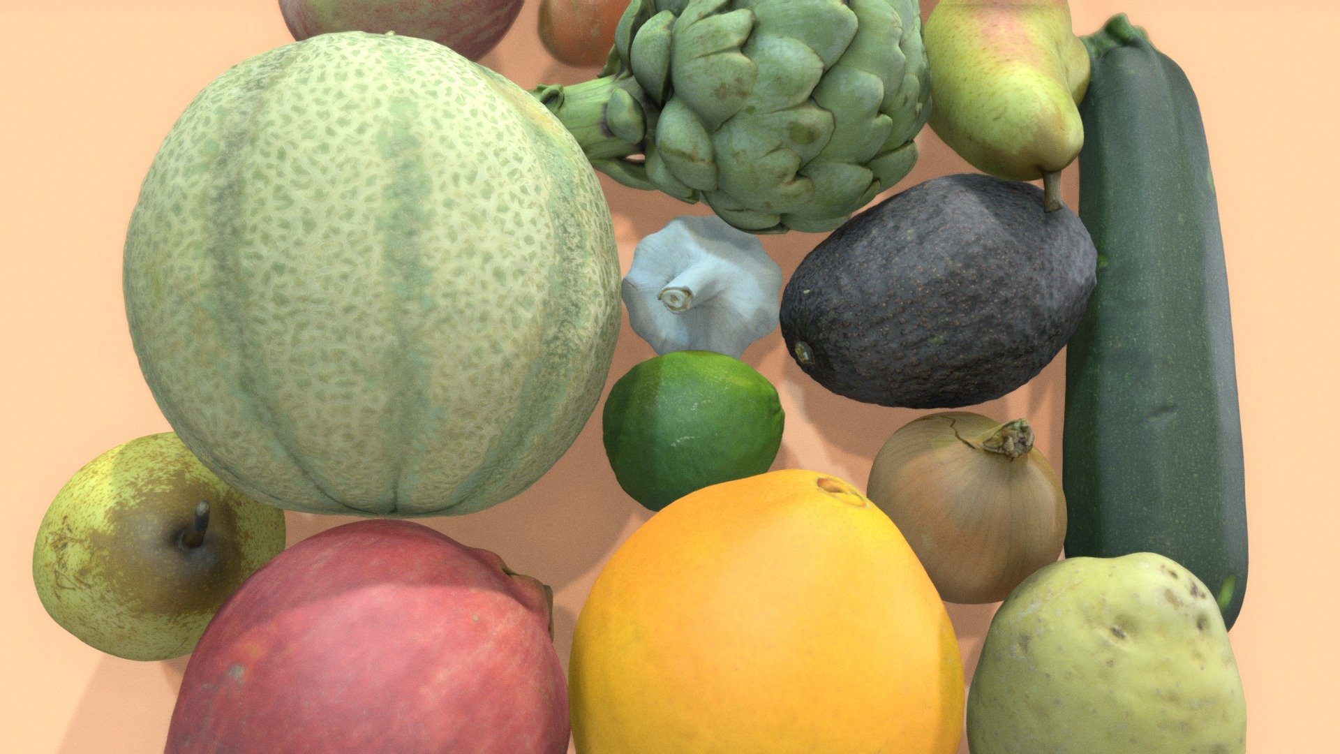 Vegetables 3D assets - 3D model by 3dcompas [45ea418] - Sketchfab
