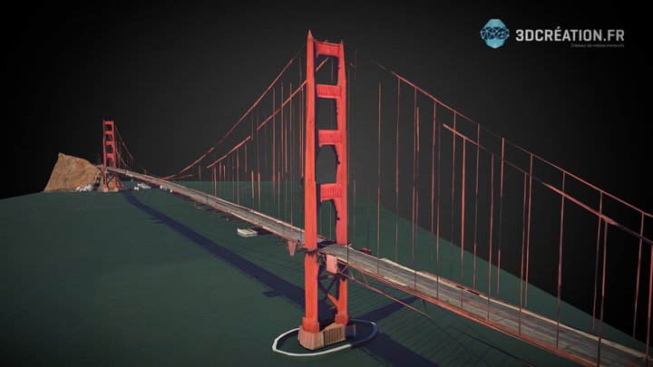 Golden-gate-bridge 3D models - Sketchfab