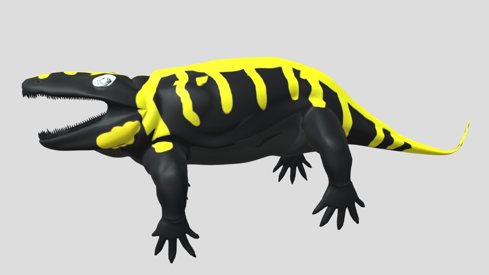Fire Salamander Skin [Eryops] - Download Free 3D model by ...