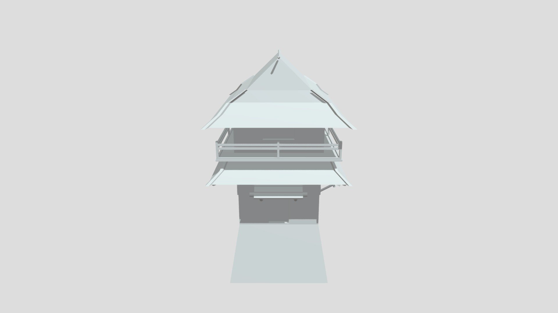 Tall house — greybox - 3D model by ROYA (@royatlr) [45ee00b] - Sketchfab