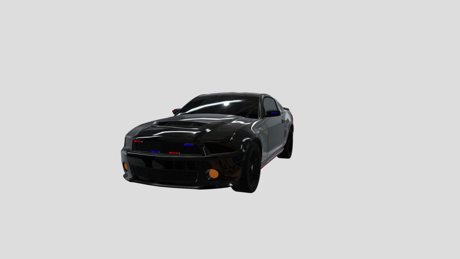 Unmarked Ford Mustang - Download Free 3D model by Emmanual Robinson, Jr ...