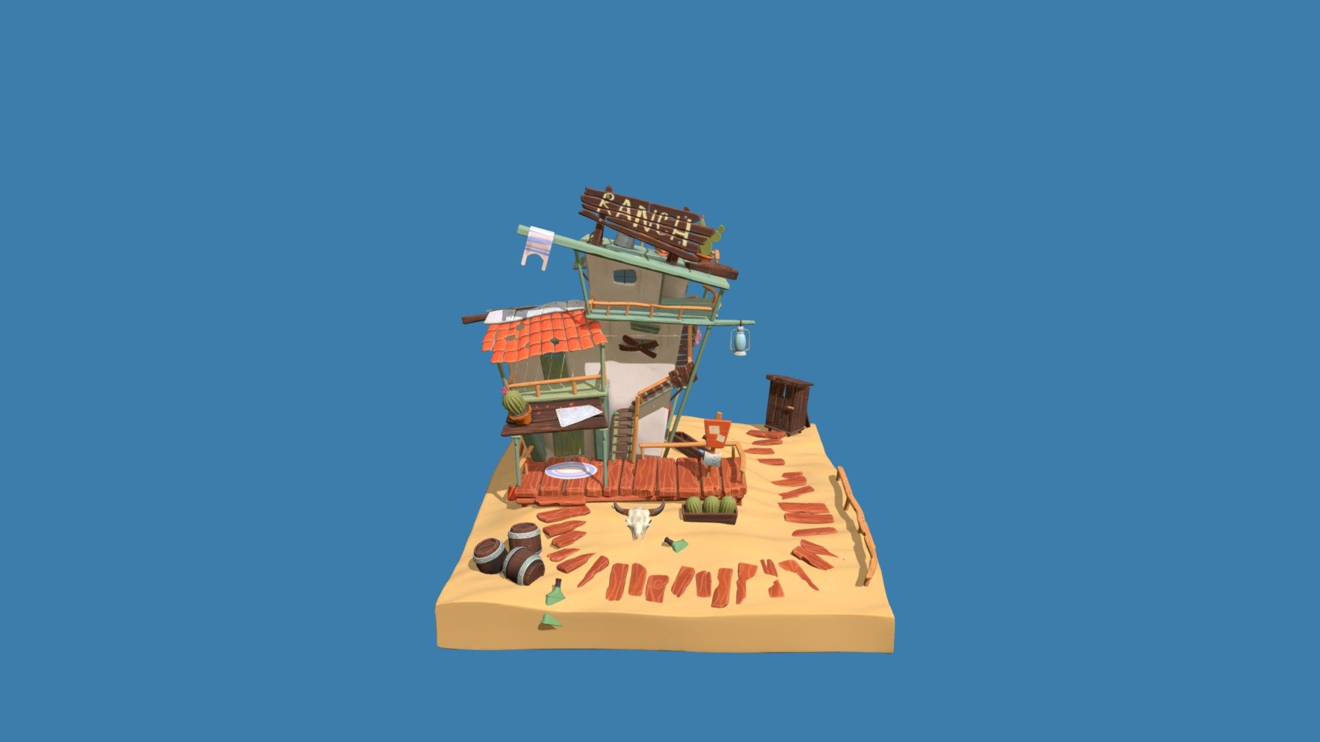 Wild west Ranch - 3D model by Dmitriy Lipnevich (@dmitriy_lipnevich ...