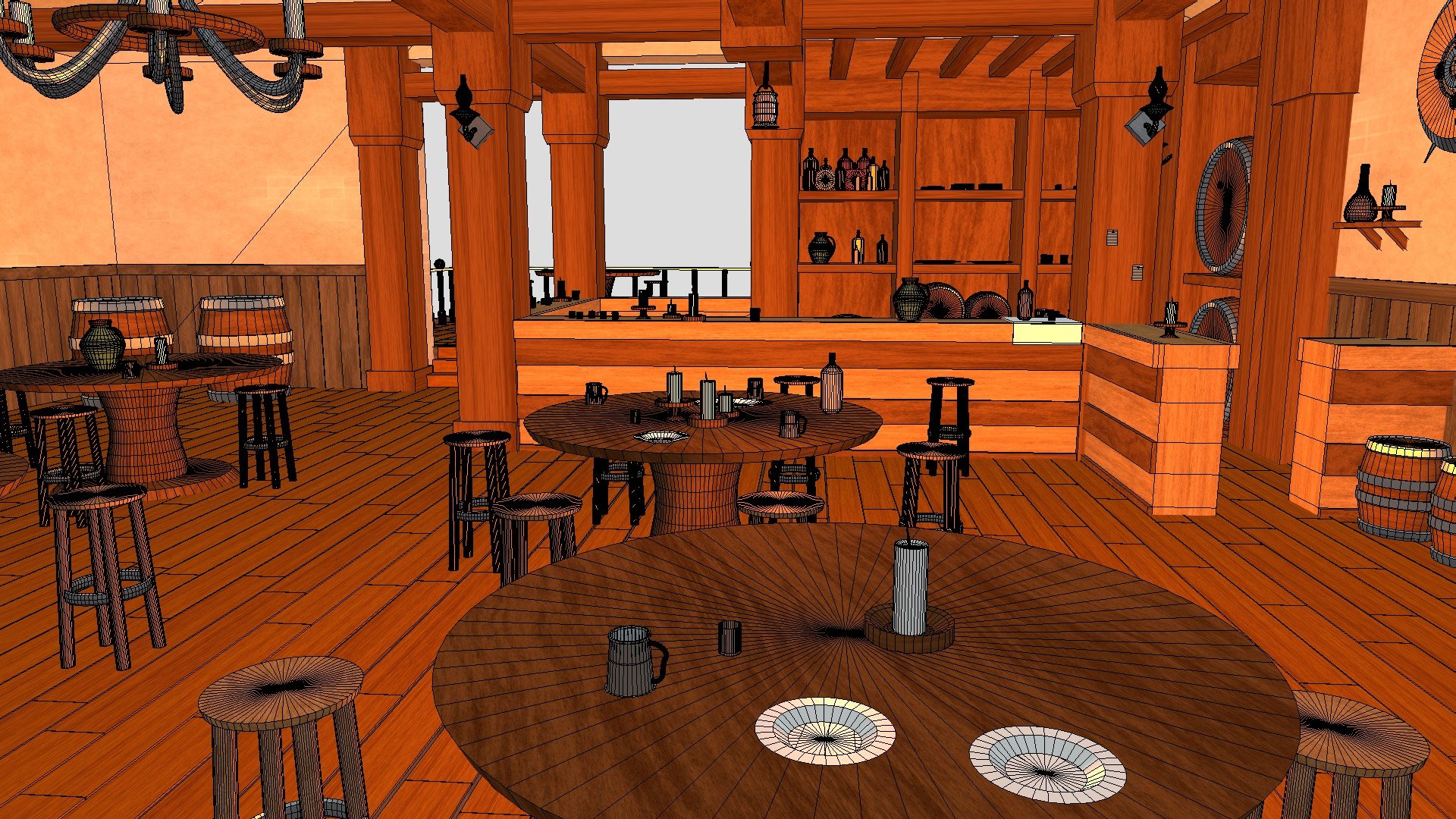 Epic seven 3D lobby - Download Free 3D model by Fz3D [45f10eb] - Sketchfab