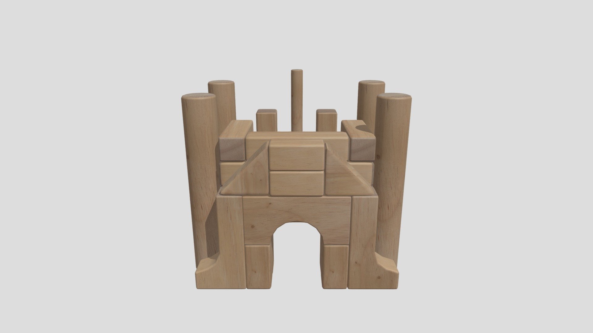 Block_Castle - 3D model by kimdt [45f6624] - Sketchfab