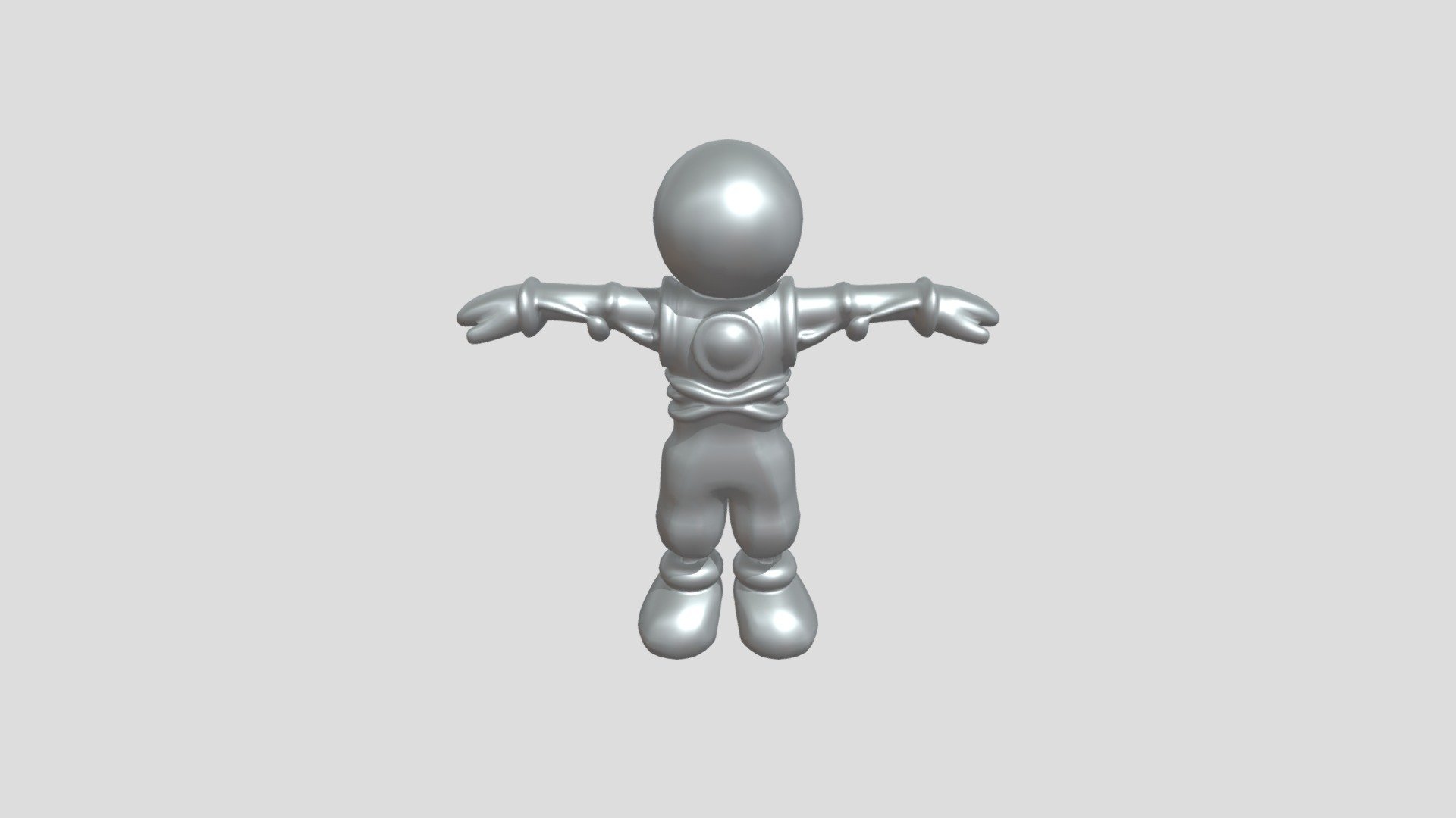 Humanoid robot in T-pose - 3D model by cokersegun54 [45fa638] - Sketchfab