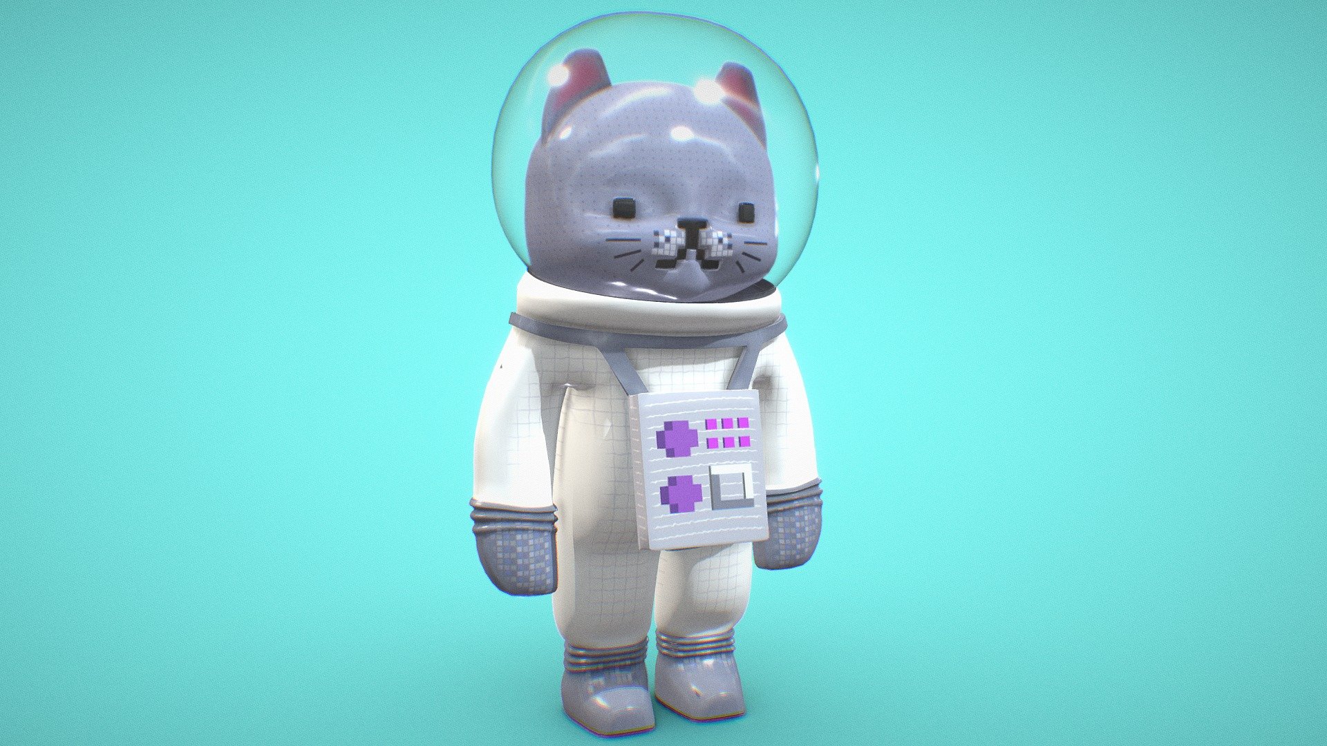 Astronaut Cat - 3D model by kaganproject [45fb08b] - Sketchfab