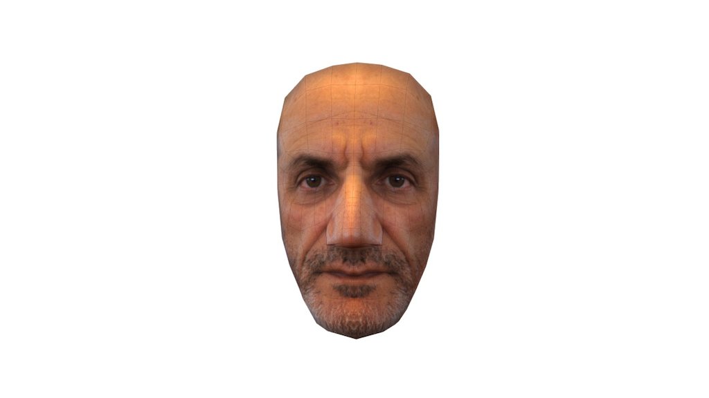 3d low poly geometrical face model - 3D model by PaperFolded ...