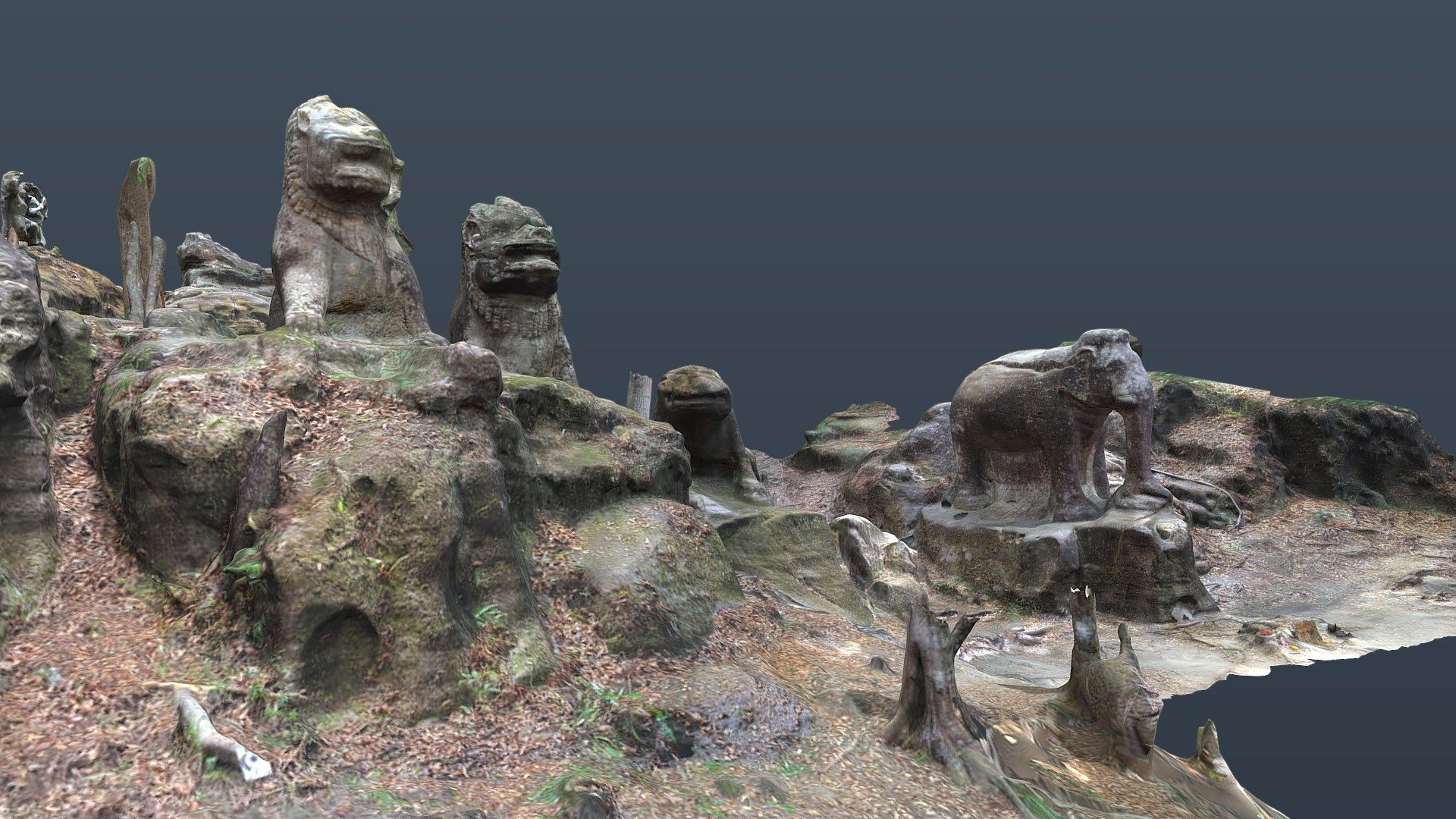 Srah Domrei animals - 3D model by Nicolas.Josso [45fc243] - Sketchfab