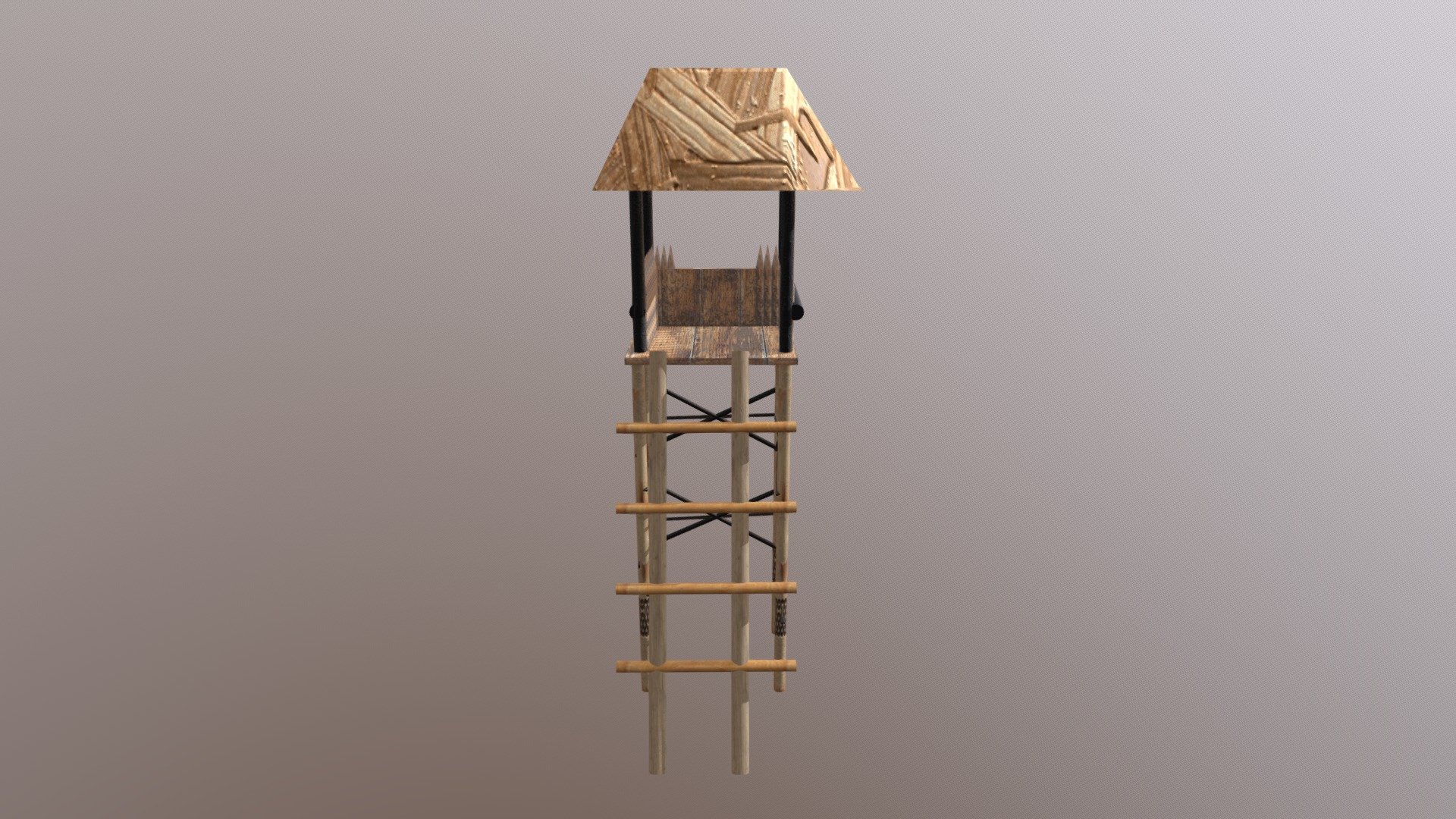 Guard Tower - 2 - 3D model by Salman Ali Virk (@salmanali) [45fc7b4 ...