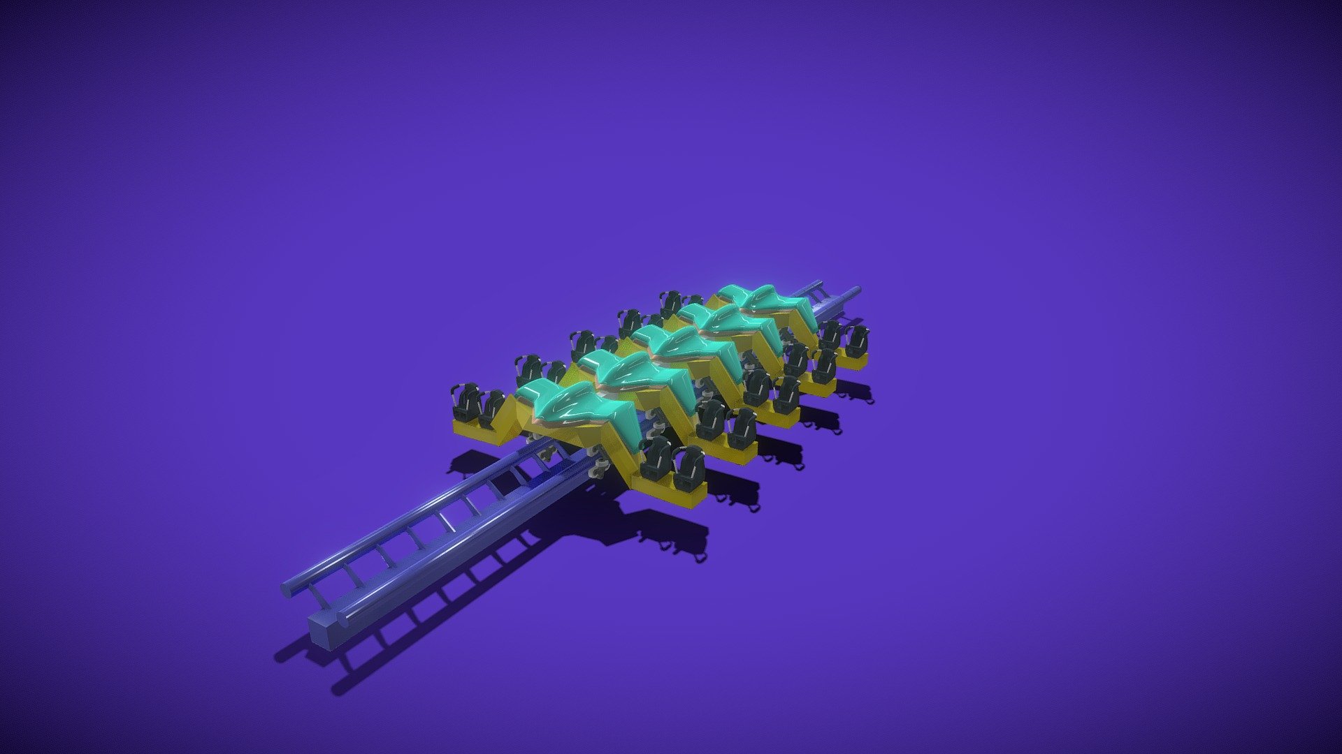 Wing Coaster (B&M) - Download Free 3D model by noname001 (@blender_3D ...