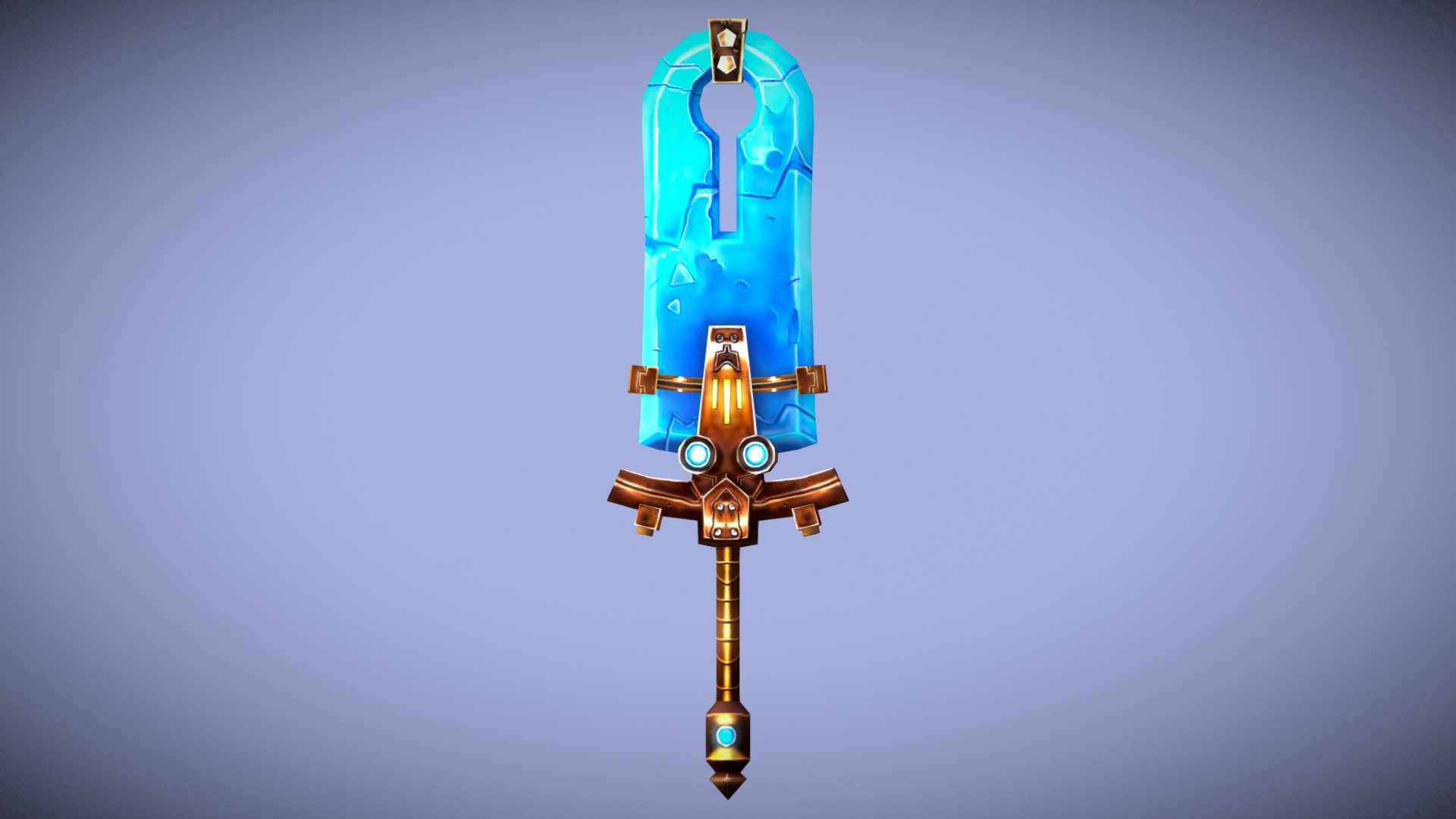 Stylized Blue Sword - 3D model by Karis Chumworatayee (@Karis_Chu ...