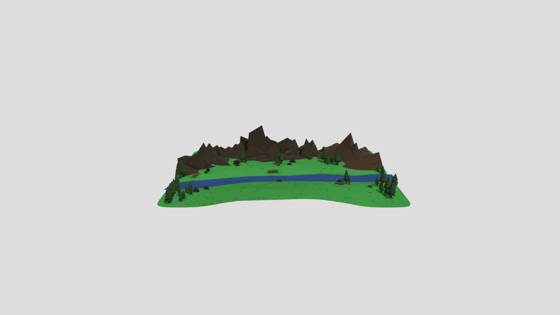 Landscape scene - Download Free 3D model by KiwiRenders [4602271 ...